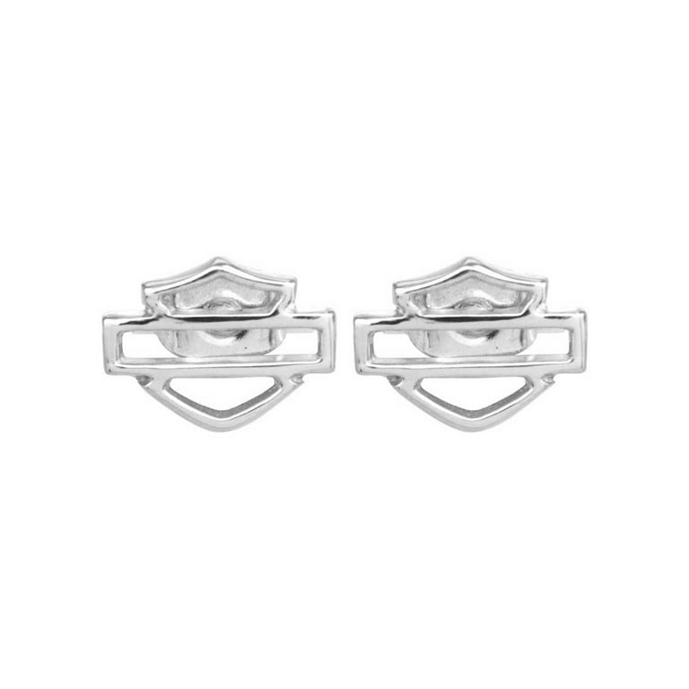 Harley davidson bar and shield earrings store