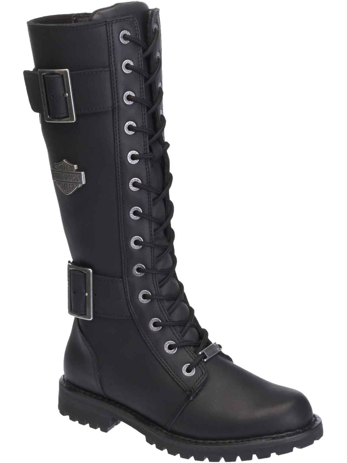 Harley-Davidson Women's Riding Belhaven Black Leather Knee-High ...