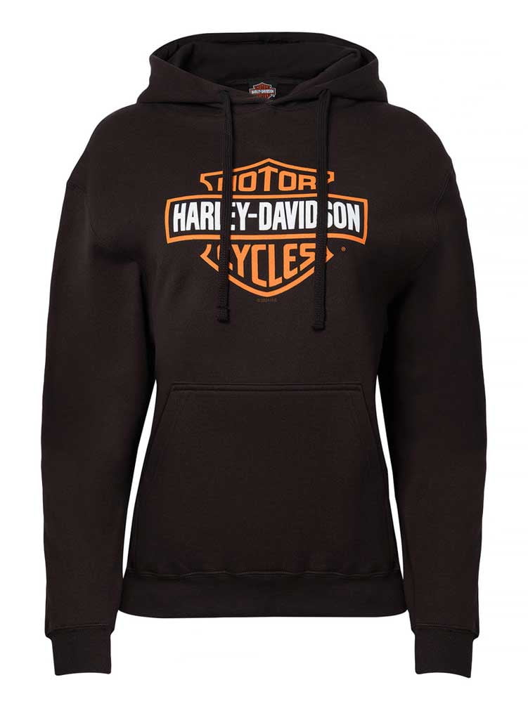 Harley-Davidson Women's Classic Bar & Shield Logo Pullover Hoodie, Black (3XL), Harley Davidson ...