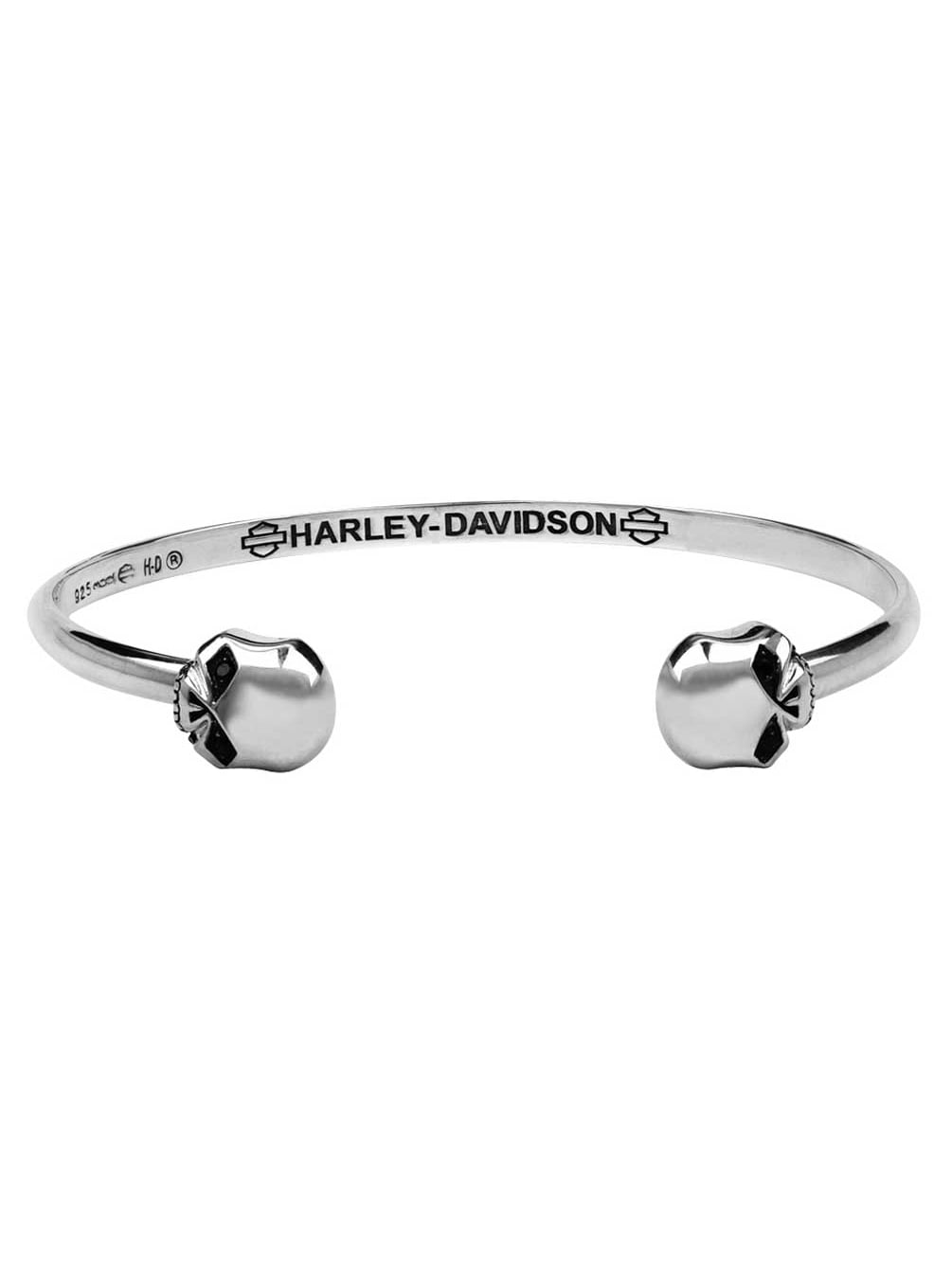 Harley-Davidson Women's Double Willie G Skull Logos Cuff Bracelet ...