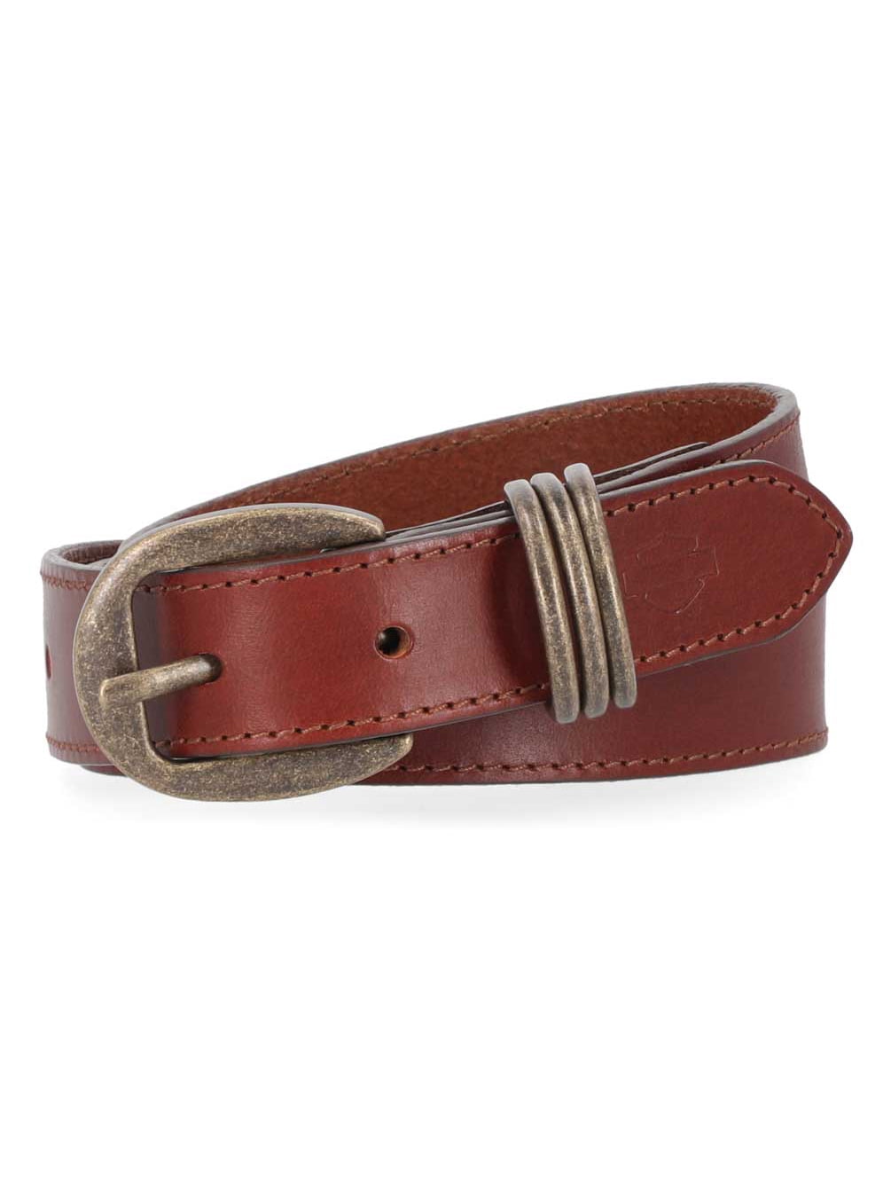 Harley-Davidson Women's Multi Keeper D Ring B&S Genuine Leather Belt ...