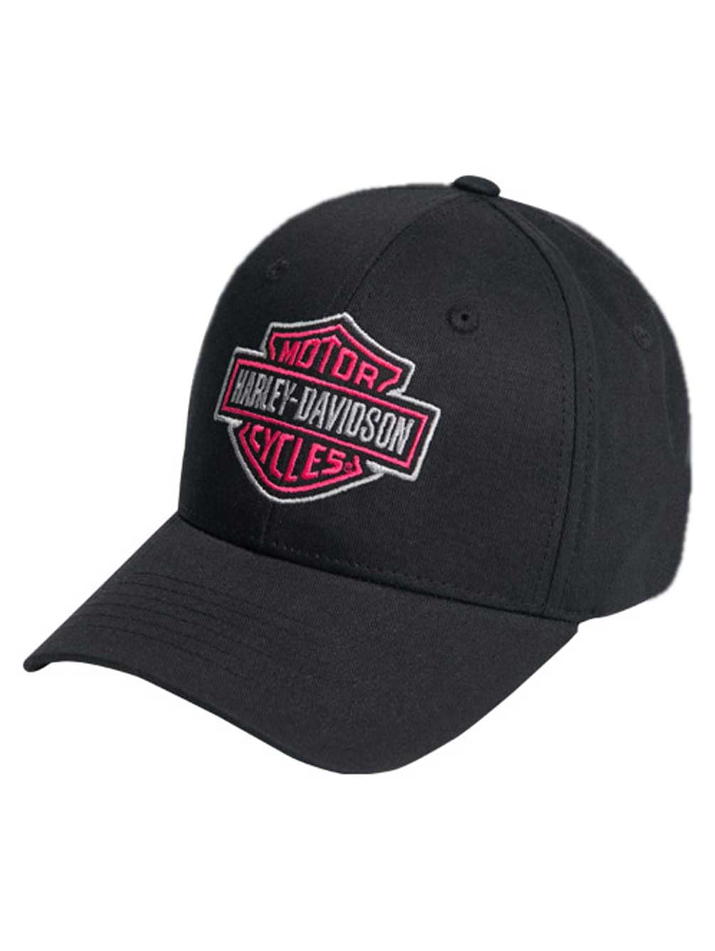 Harley-Davidson Women's Pink B&S Curved Bill Slide Buckle Baseball Cap ...