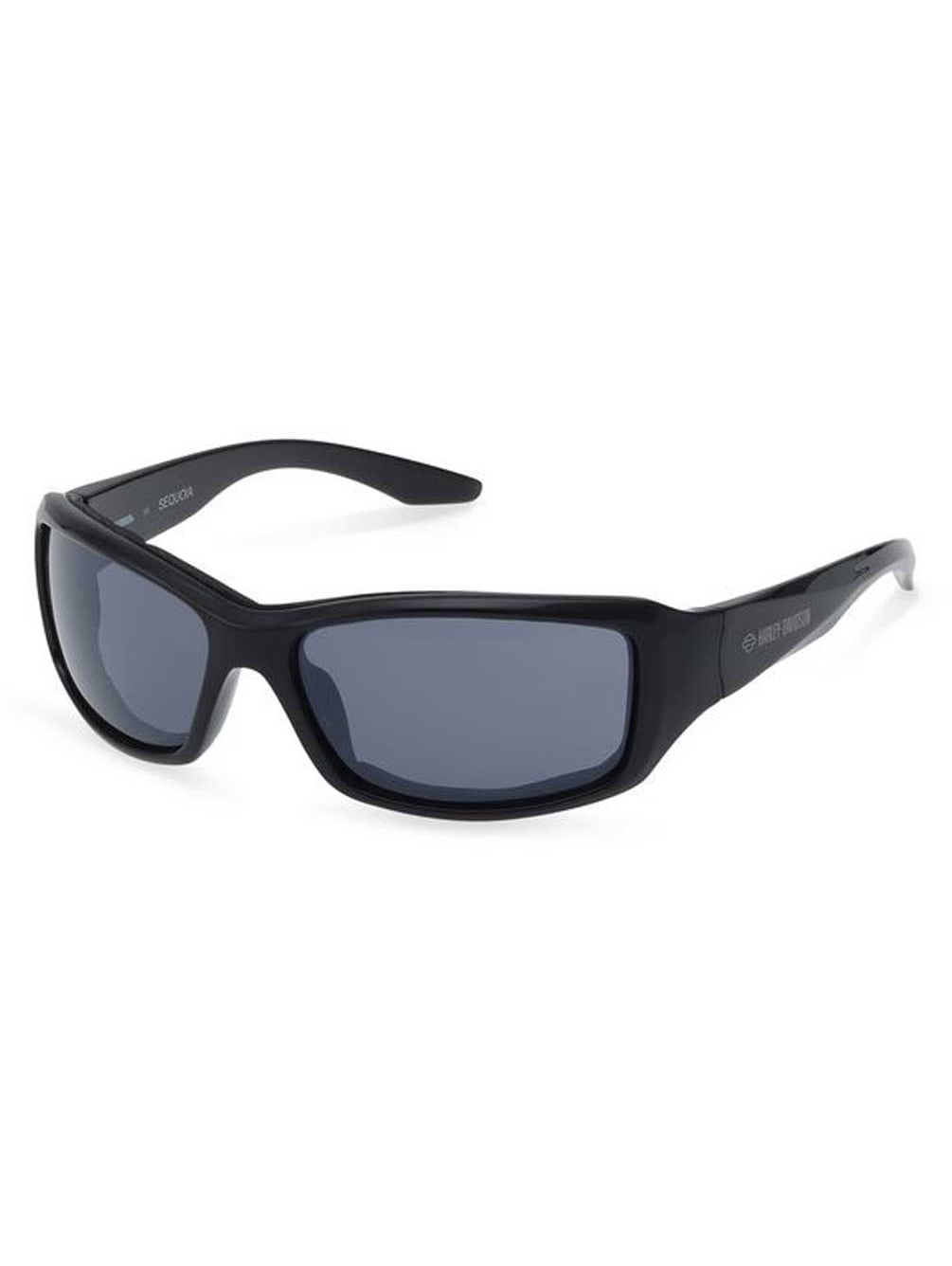 Harley-Davidson Women's Sequoia Rectangular Sunglasses, Shiny Black ...