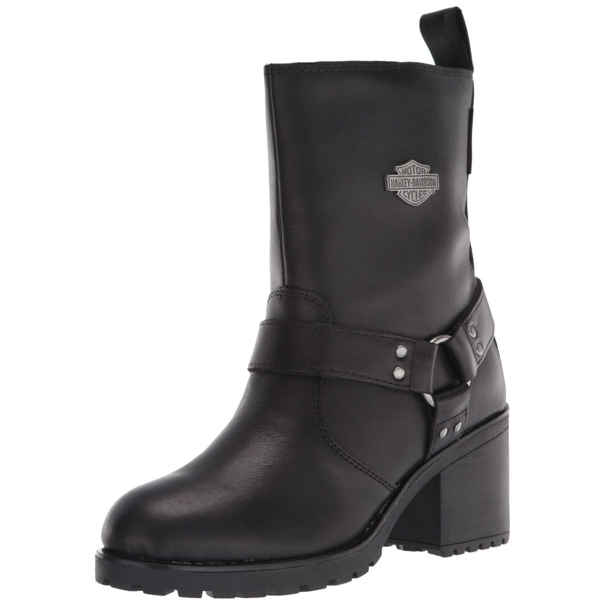 Harley-Davidson Womens Howell 7" Harness Motorcycle Boot BLACK ...