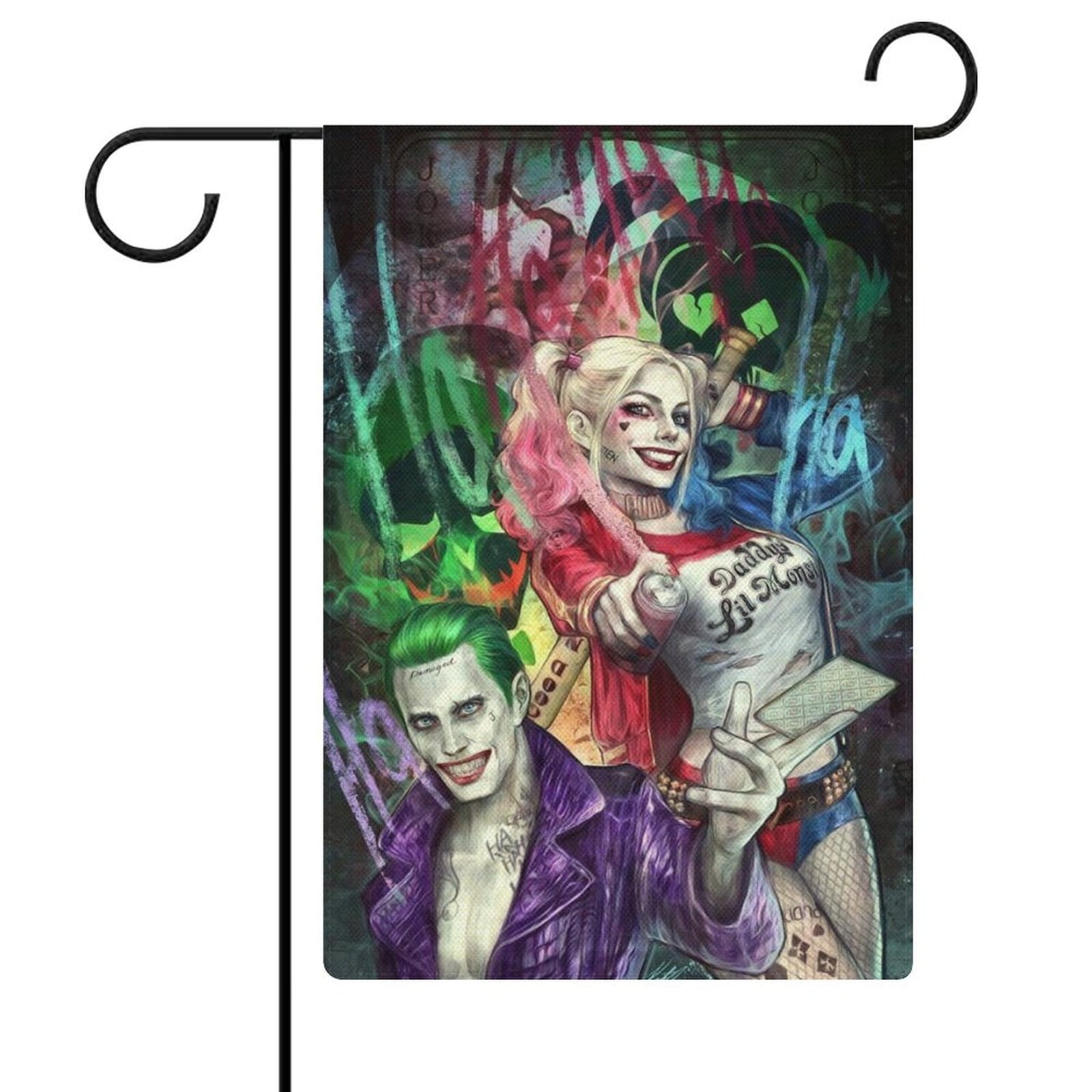 Harley Quinn 12 X 18 Inch Garden Banner - Double-Sided House Outdoor ...