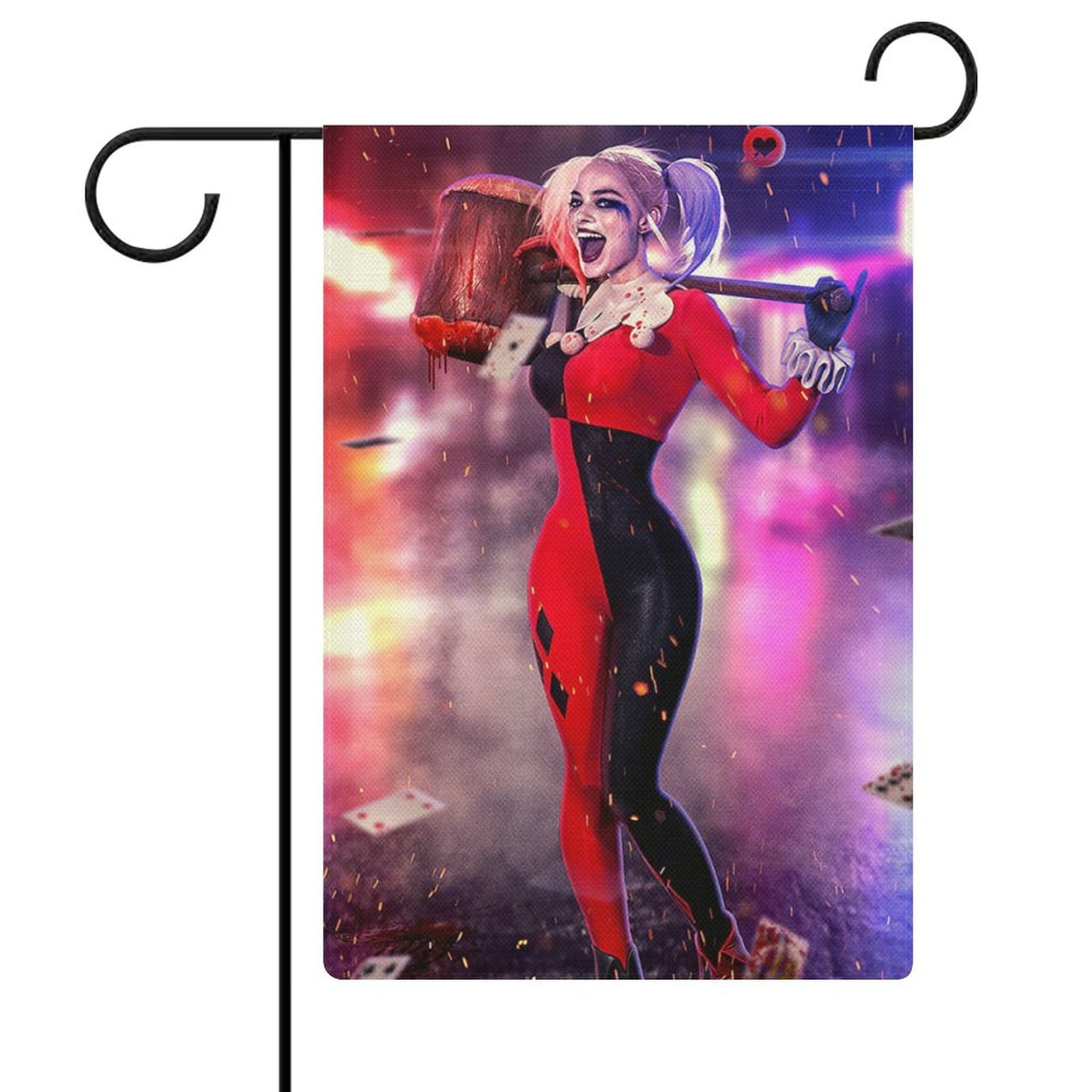 Harley Quinn 12 X 18 Inch Garden Banner - Double-Sided House Outdoor ...
