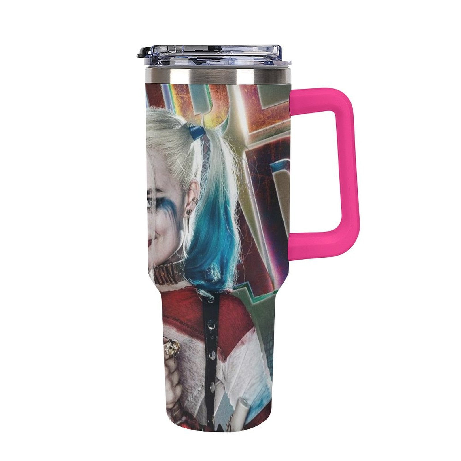 Harley Quinn 40 Oz Tumbler With Handle And Straw, Stainless Steel ...