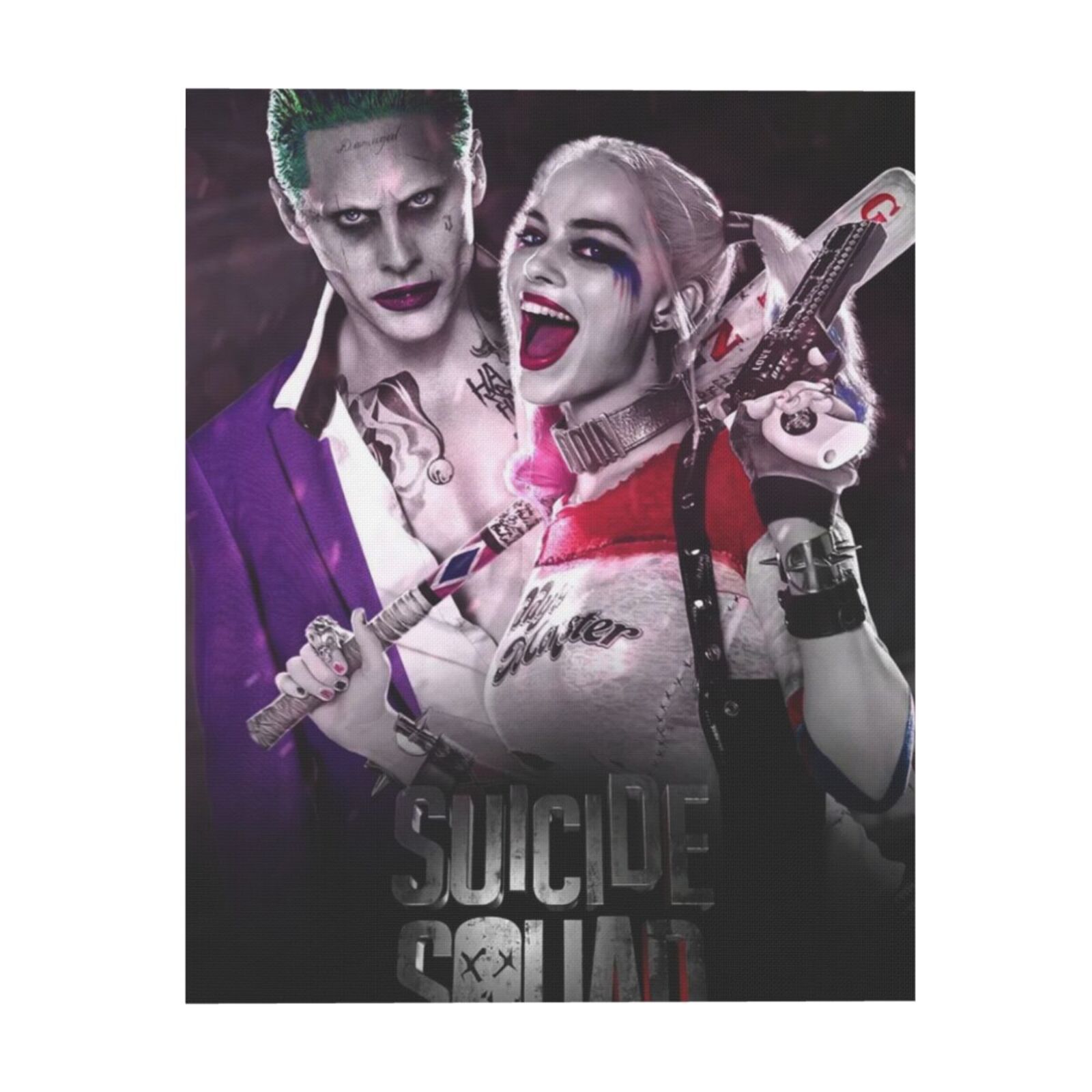 Harley Quinn And Joker Canvas Decorative Poster Art Picture Painting ...