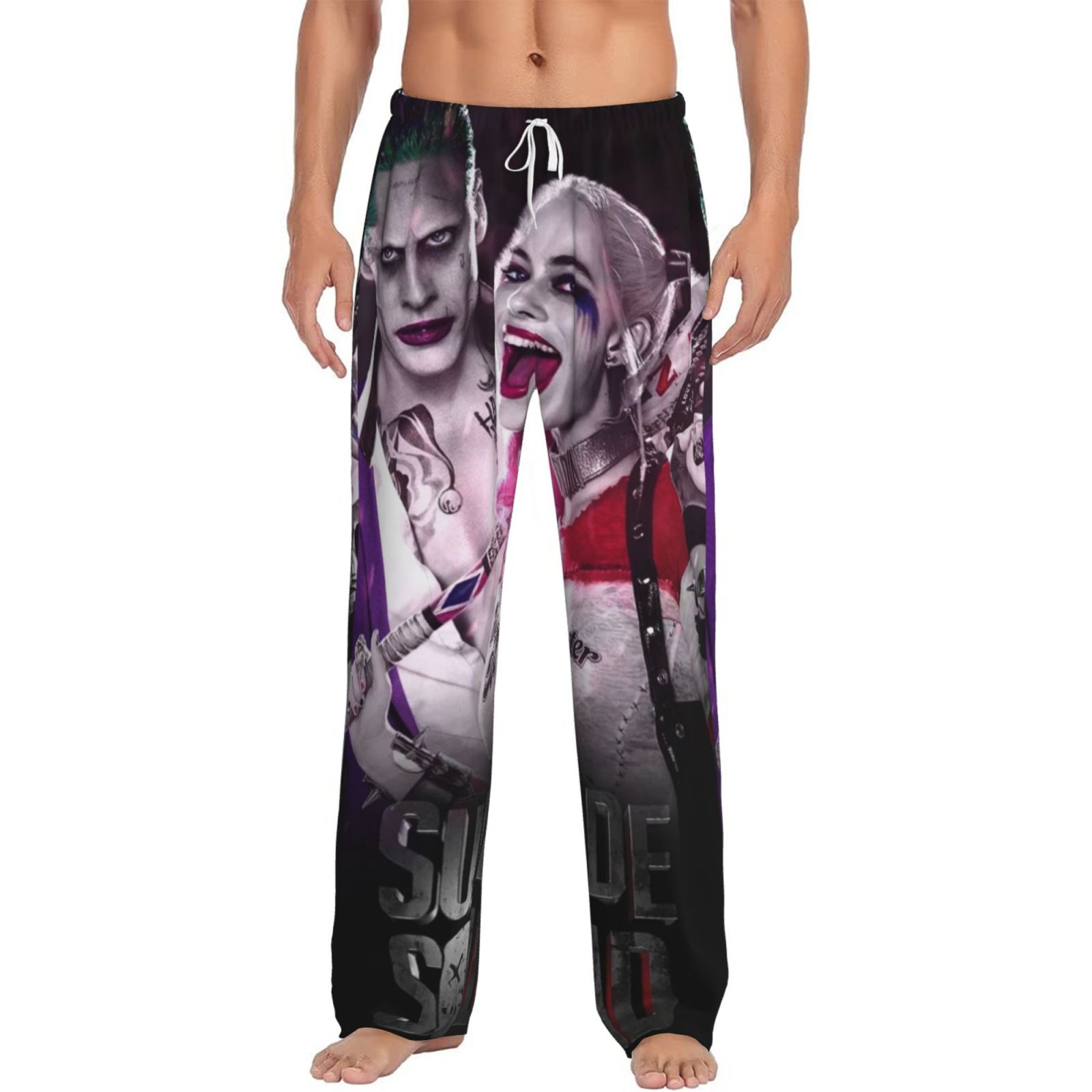 Harley Quinn And Joker Men's Pajama Pants With Pockets Lounge Fashion ...