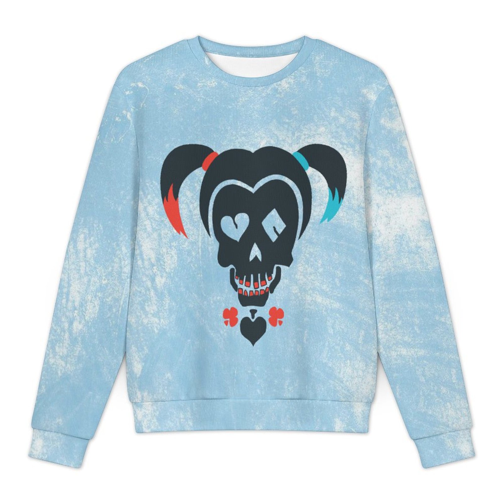 Harley Quinn Animated Adult Sweater Loose Fitting Pullover Fashion 3D ...