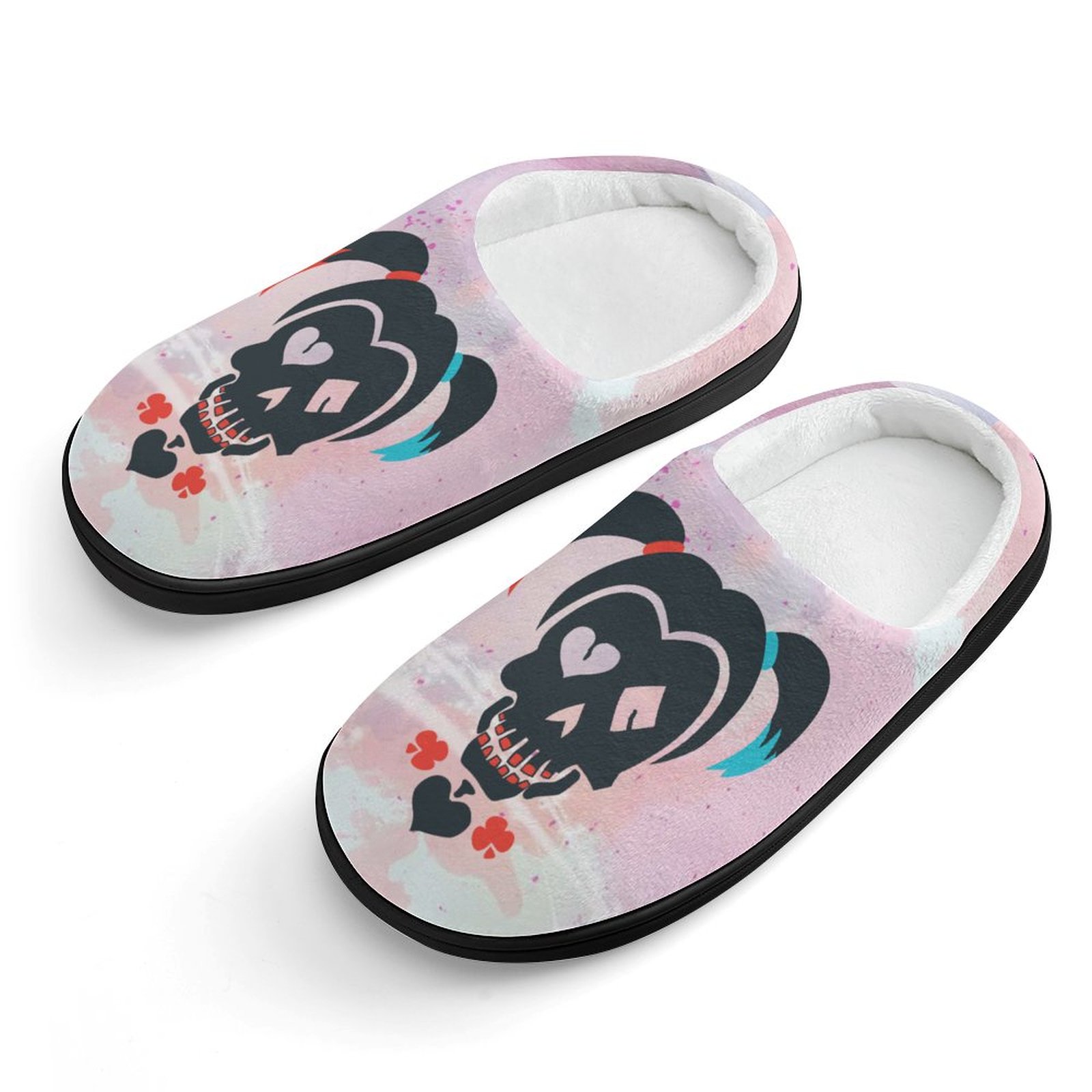 Harley Quinn Animated Kid's Cotton Slippers Winter Warm Soft Plush ...