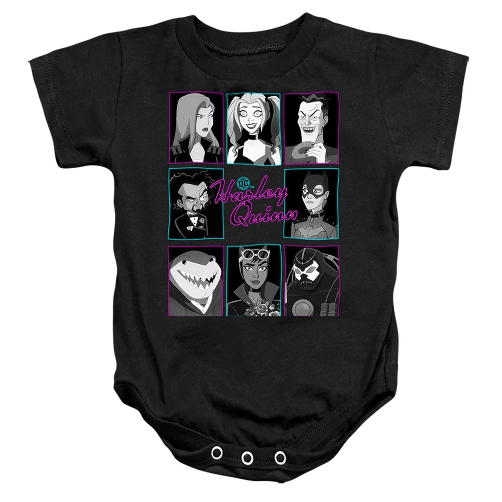 Harley Quinn Animated Series Group Heads Unisex Infant Snap Suit for ...
