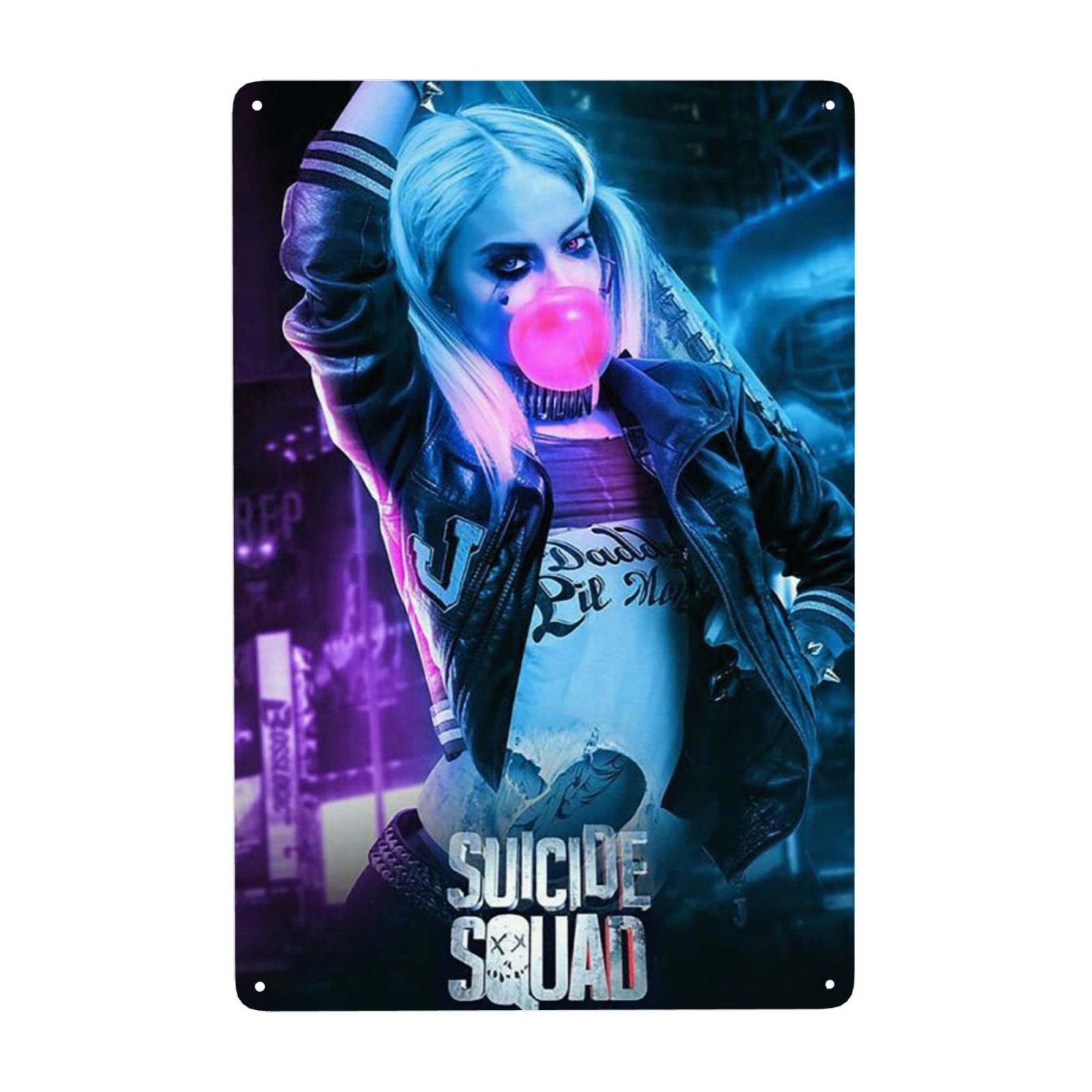 Harley Quinn Art Vintage Metal Sign 8 X 12 Inches Home Wall Hanging ...