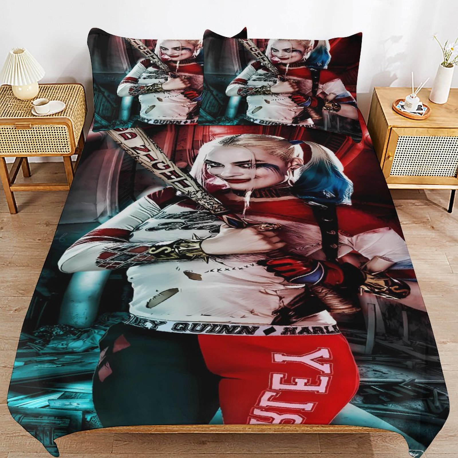 Harley Quinn Bed Duvet Cover Microfiber Bedding Sets 3D Printed ...