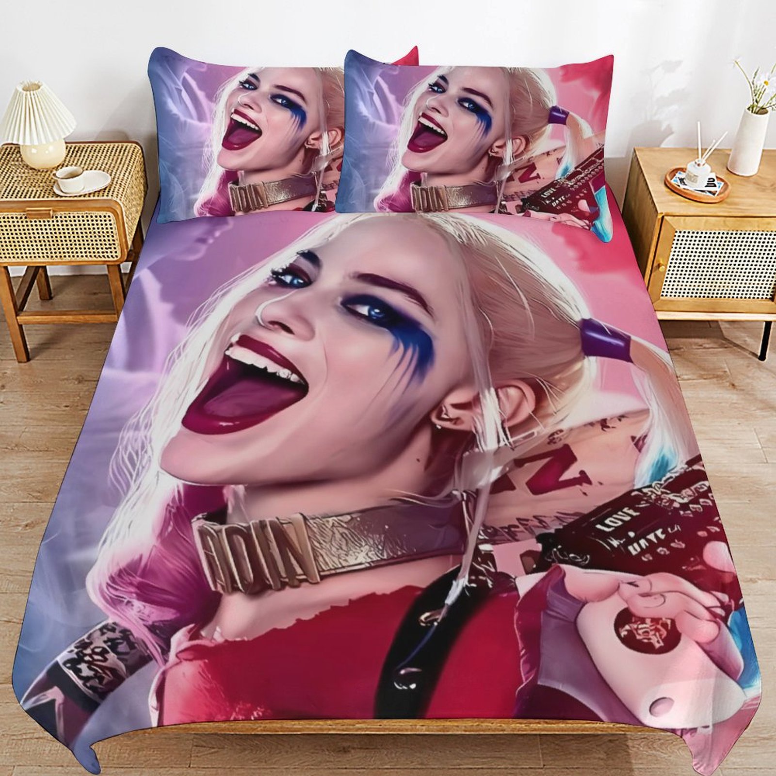Harley Quinn Bed Duvet Cover Microfiber Bedding Sets 3D Printed ...