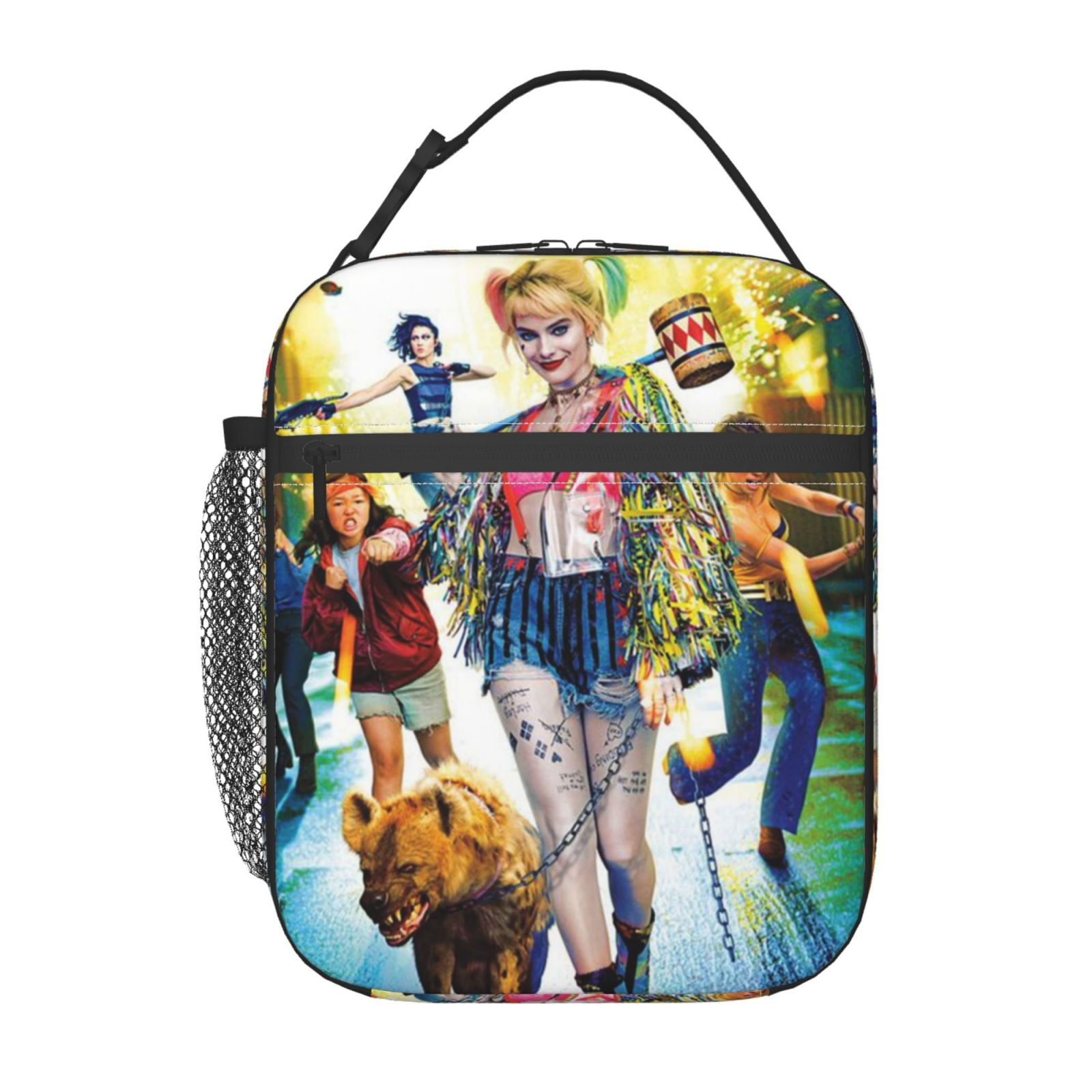 Harley Quinn Bird Prey Lunch Bag Portable Insulated Tote Bento Bag ...