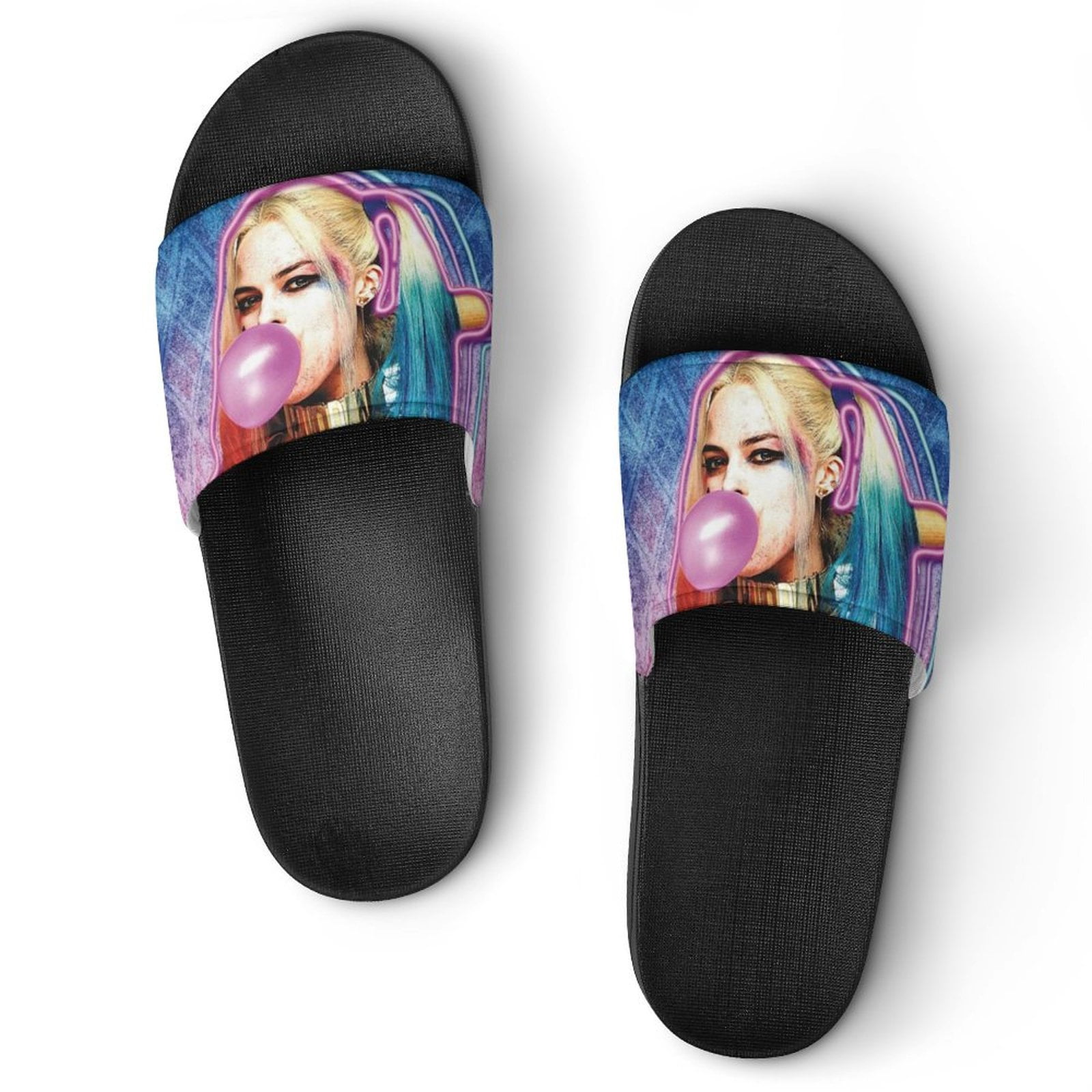 Harley Quinn Boys Slide Sandals, Comfort Casual Pool Slide Outdoor ...