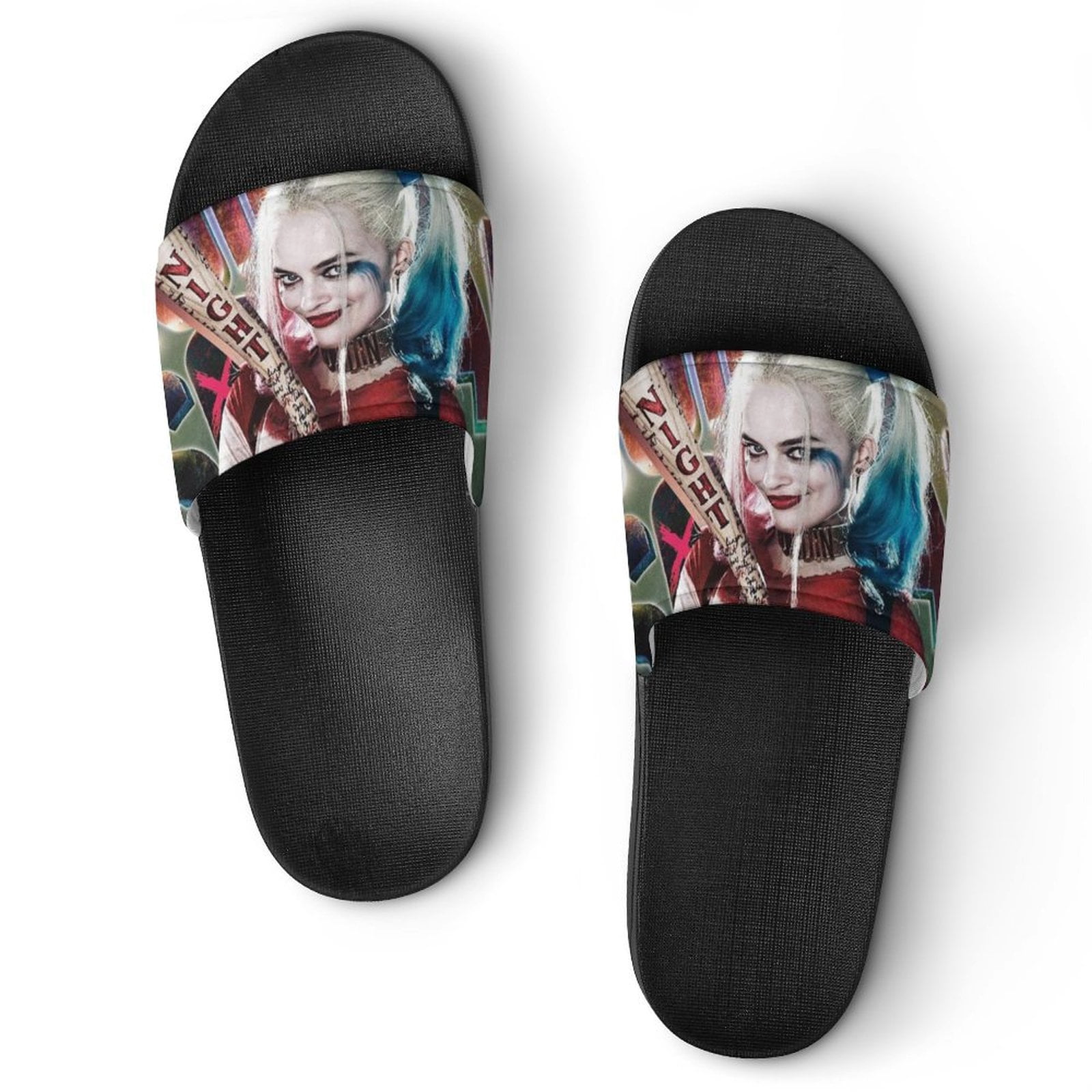 Harley Quinn Boys Slide Sandals, Comfort Casual Pool Slide Outdoor ...