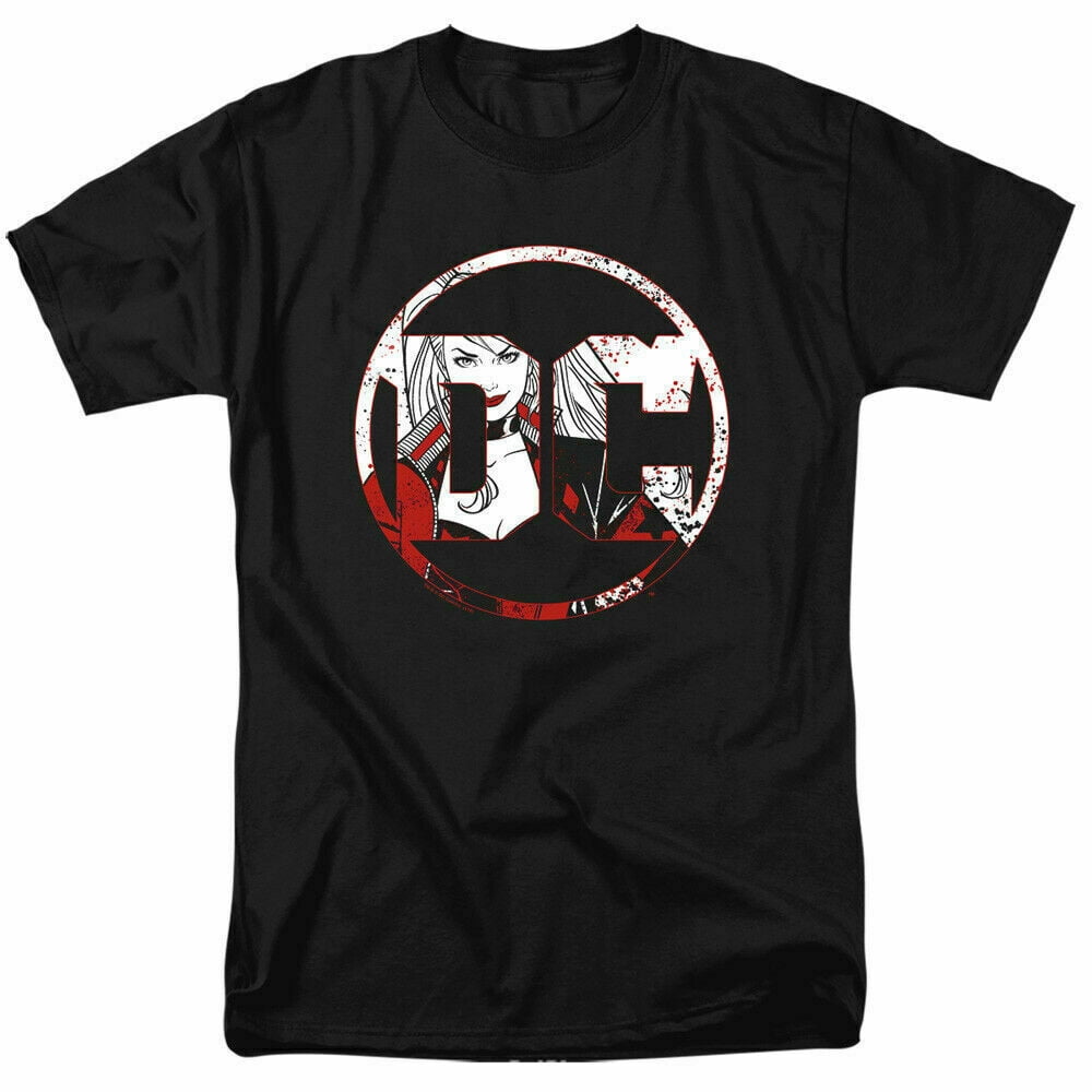 Harley Quinn DC Logo Harley T Shirt Licensed Comic Book Tee Black ...