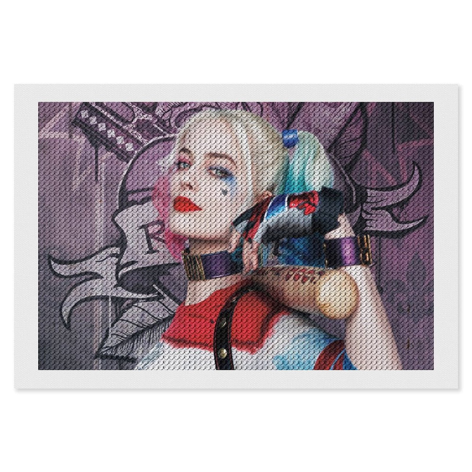 Harley Quinn Diamond Art Kits for Adults, Diamond Art Gem Art Painting ...