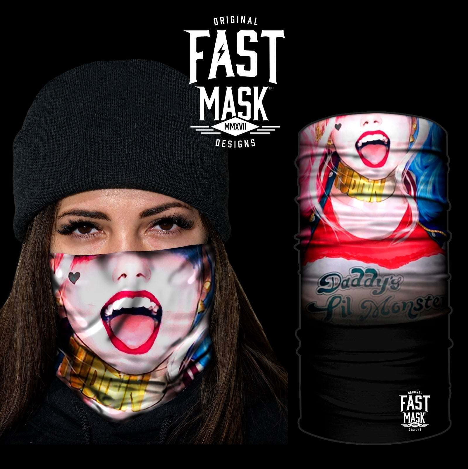 Harley Quinn - Fast Mask Fleece Winter Neck Gaiter - Walmart Business ...