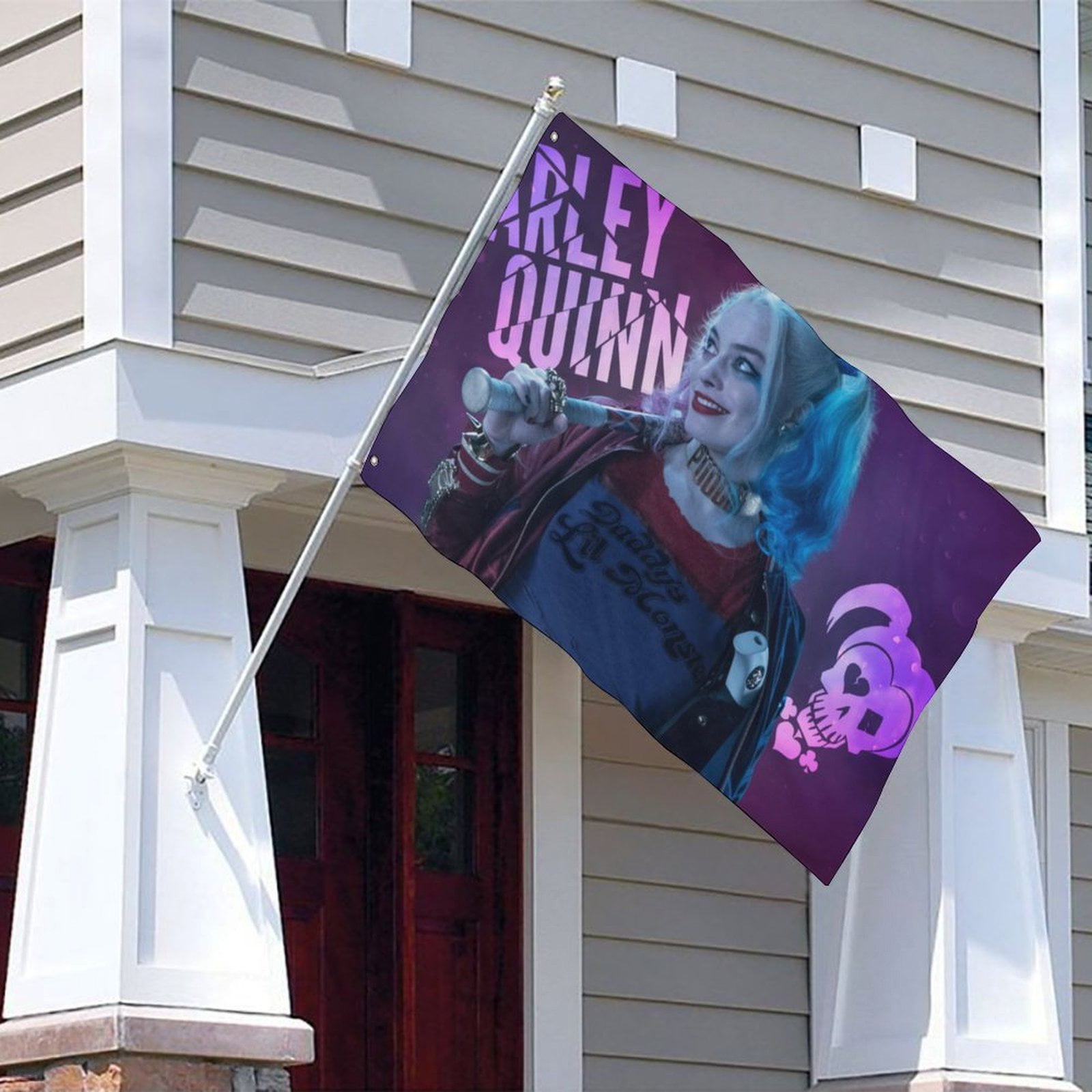 Harley Quinn Garden Banner - Double-Sided House Outdoor Flag for Yard ...