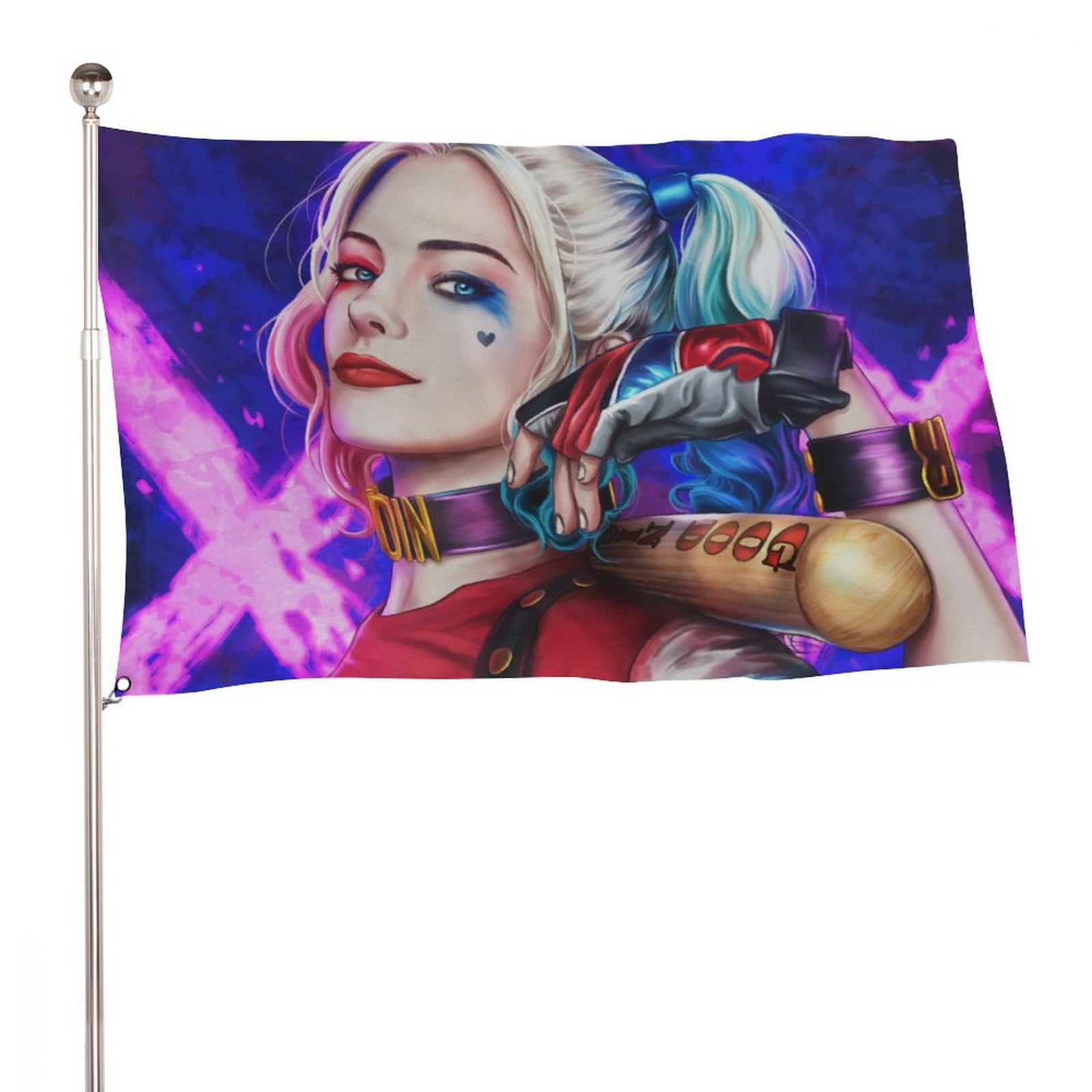 Harley Quinn Garden Banner - House Outdoor Flag for Yard And Lawn ...