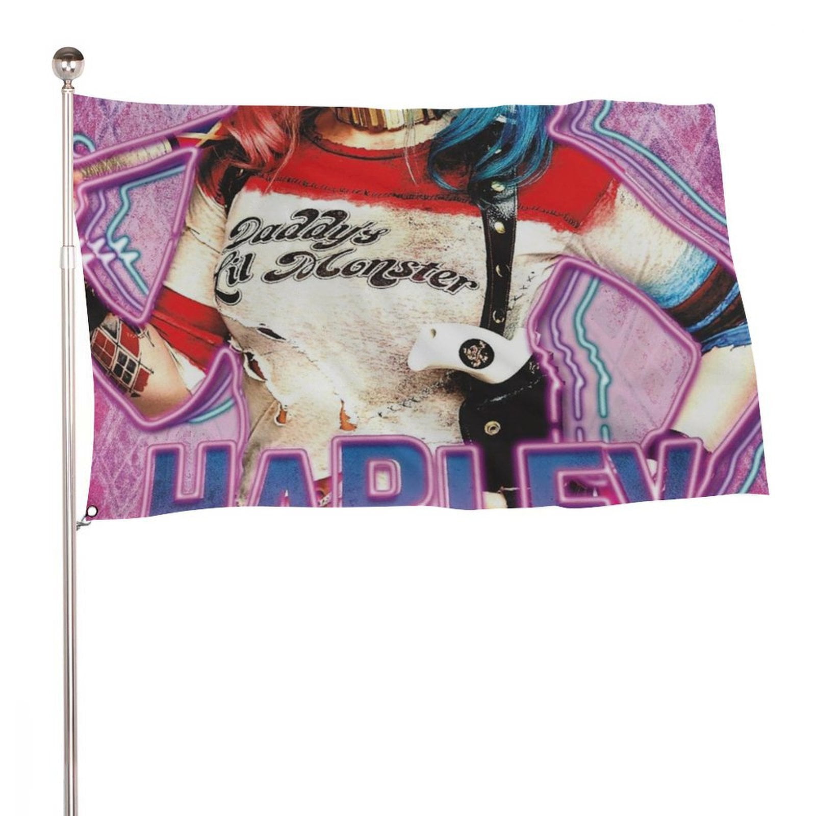 Harley Quinn Garden Banner - House Outdoor Flag for Yard And Lawn ...