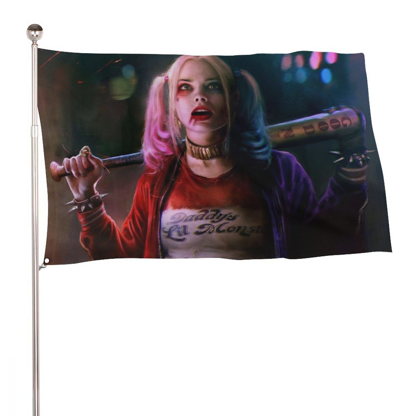 Harley Quinn Garden Banner - House Outdoor Flag for Yard And Lawn ...