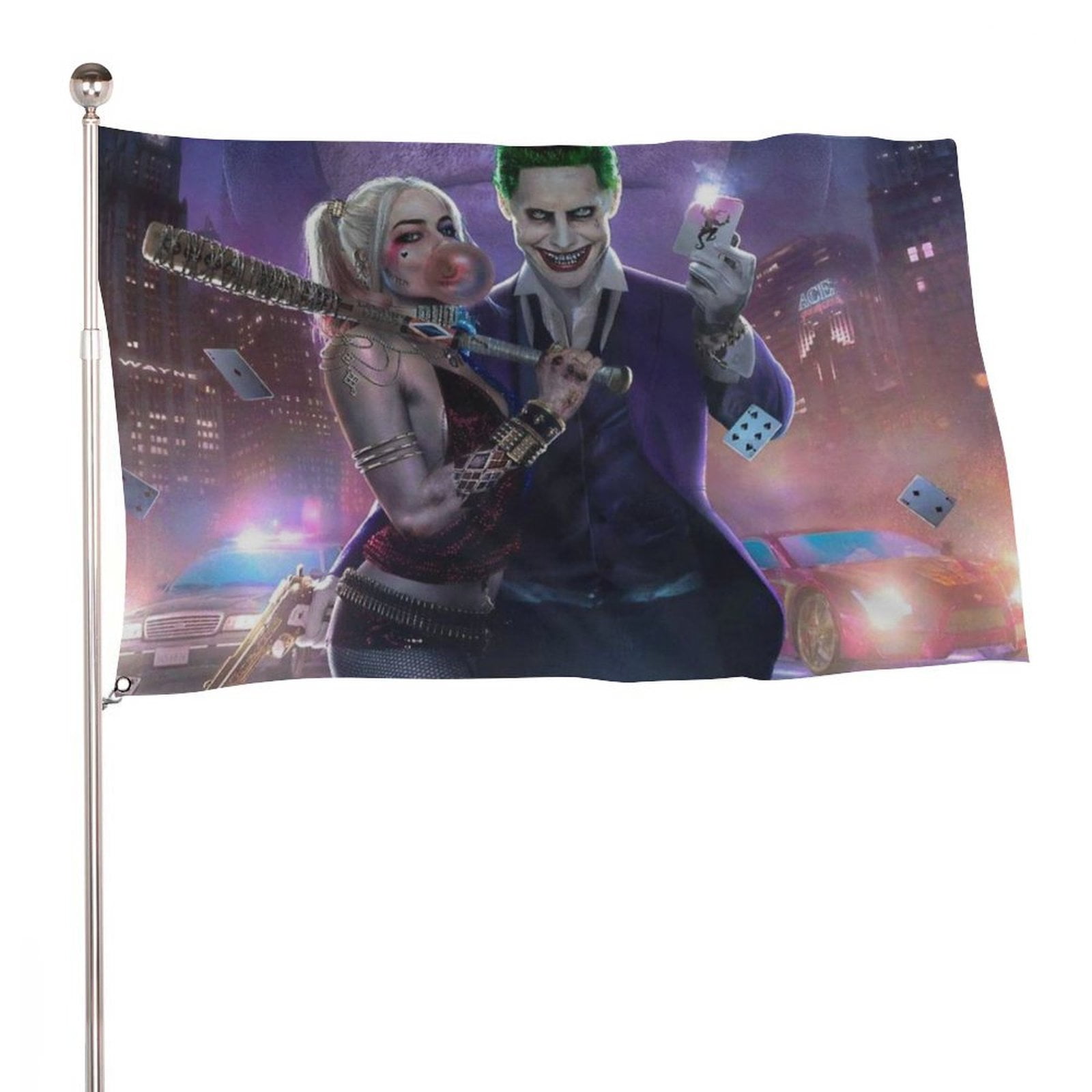 Harley Quinn Garden Banner - House Outdoor Flag for Yard And Lawn ...