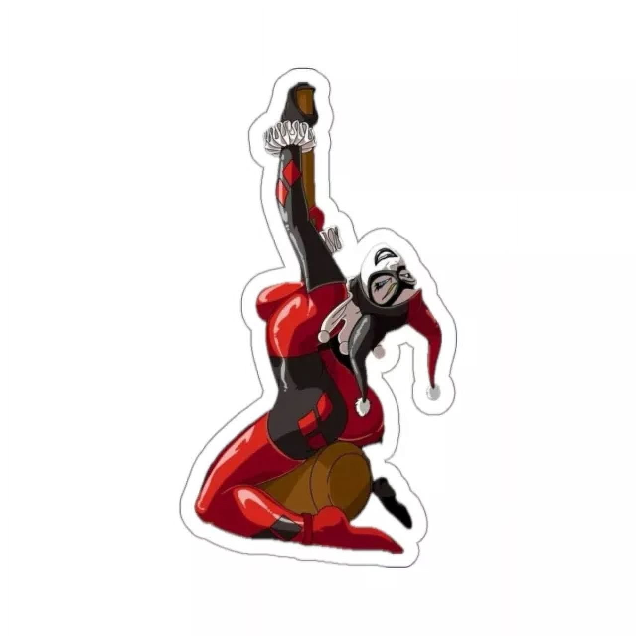 Harley Quinn Illustration Comic Artistic Drawing Vinyl Sticker Decal ...