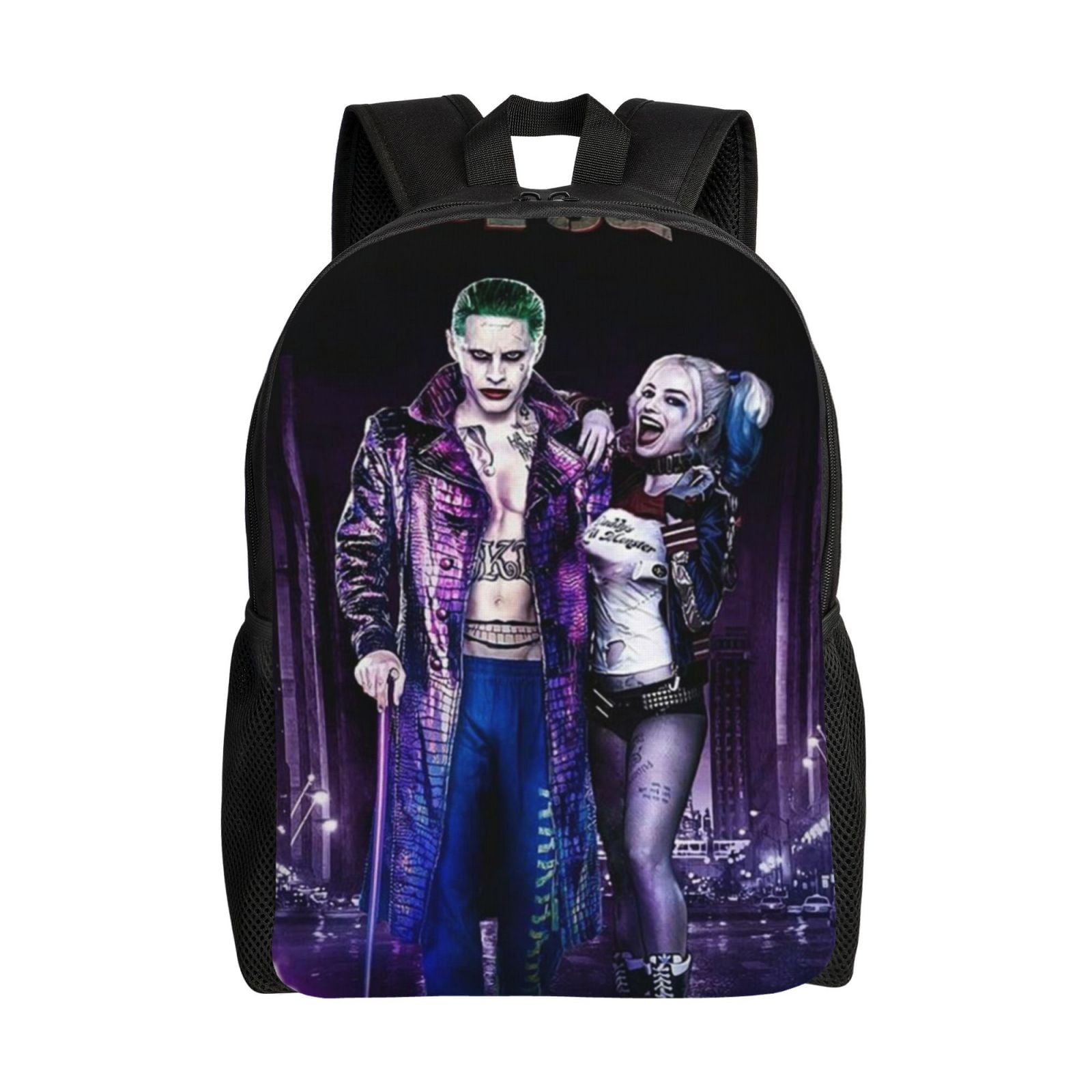 Harley Quinn Joker Animated Backpack Lightweight Unisex Basic Daypack ...