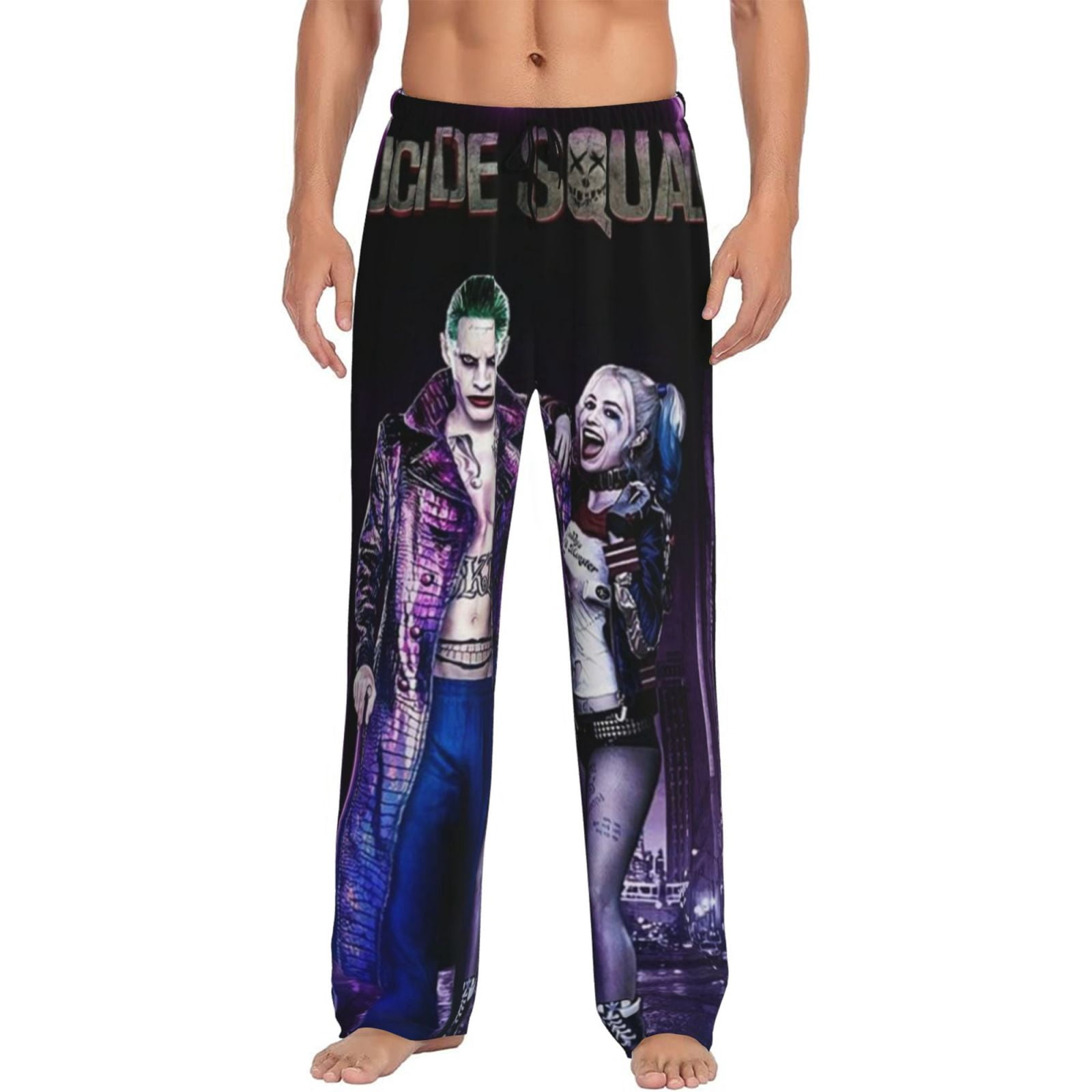 Harley Quinn Joker Animated Men's Pajama Pants With Pockets Lounge ...