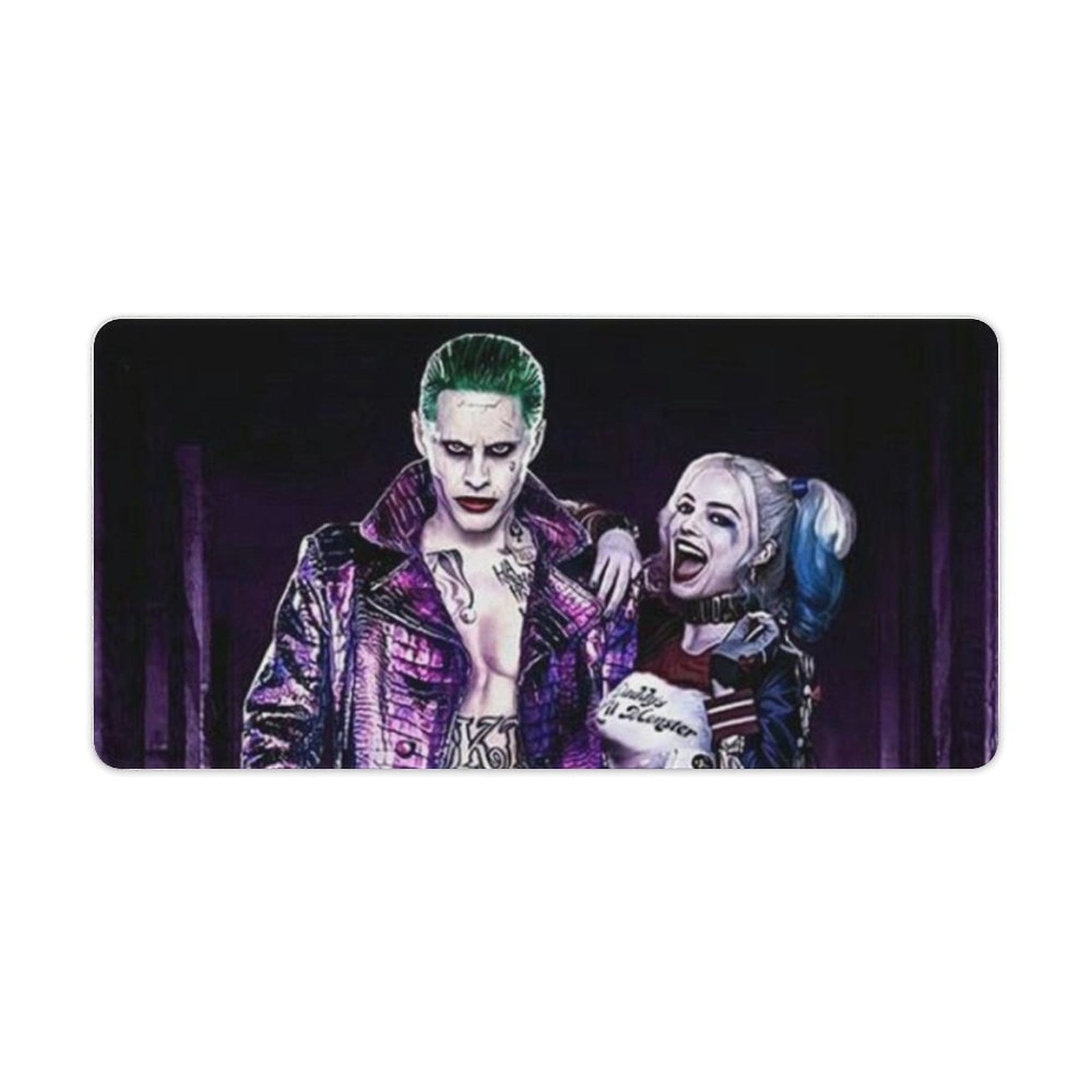 Harley Quinn Joker Animated Mouse Pad Extended Gaming No-sliped Large Desk Mat Stitched Edge ...
