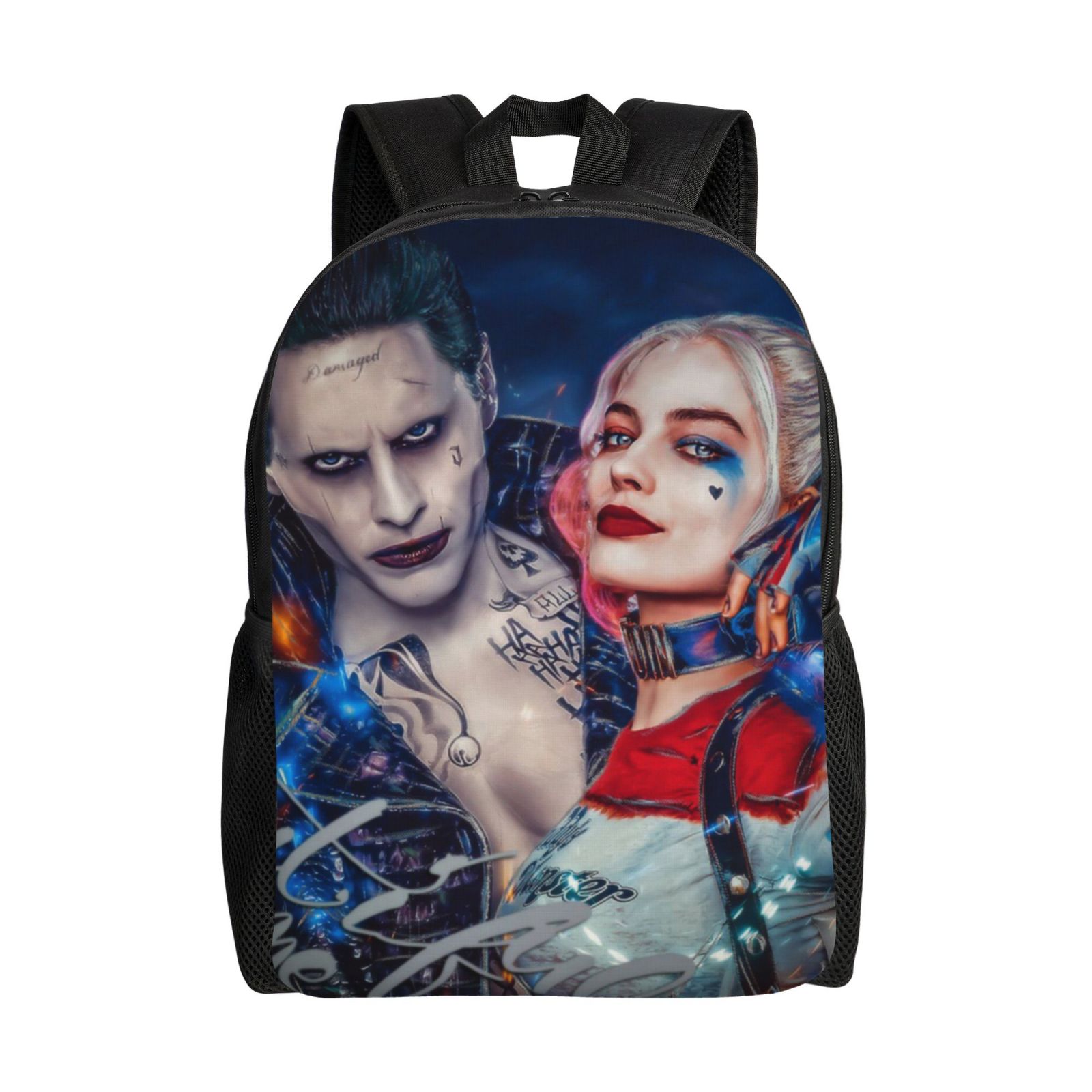 Harley Quinn Joker Backpack Lightweight Unisex Basic Daypack Bookbag ...