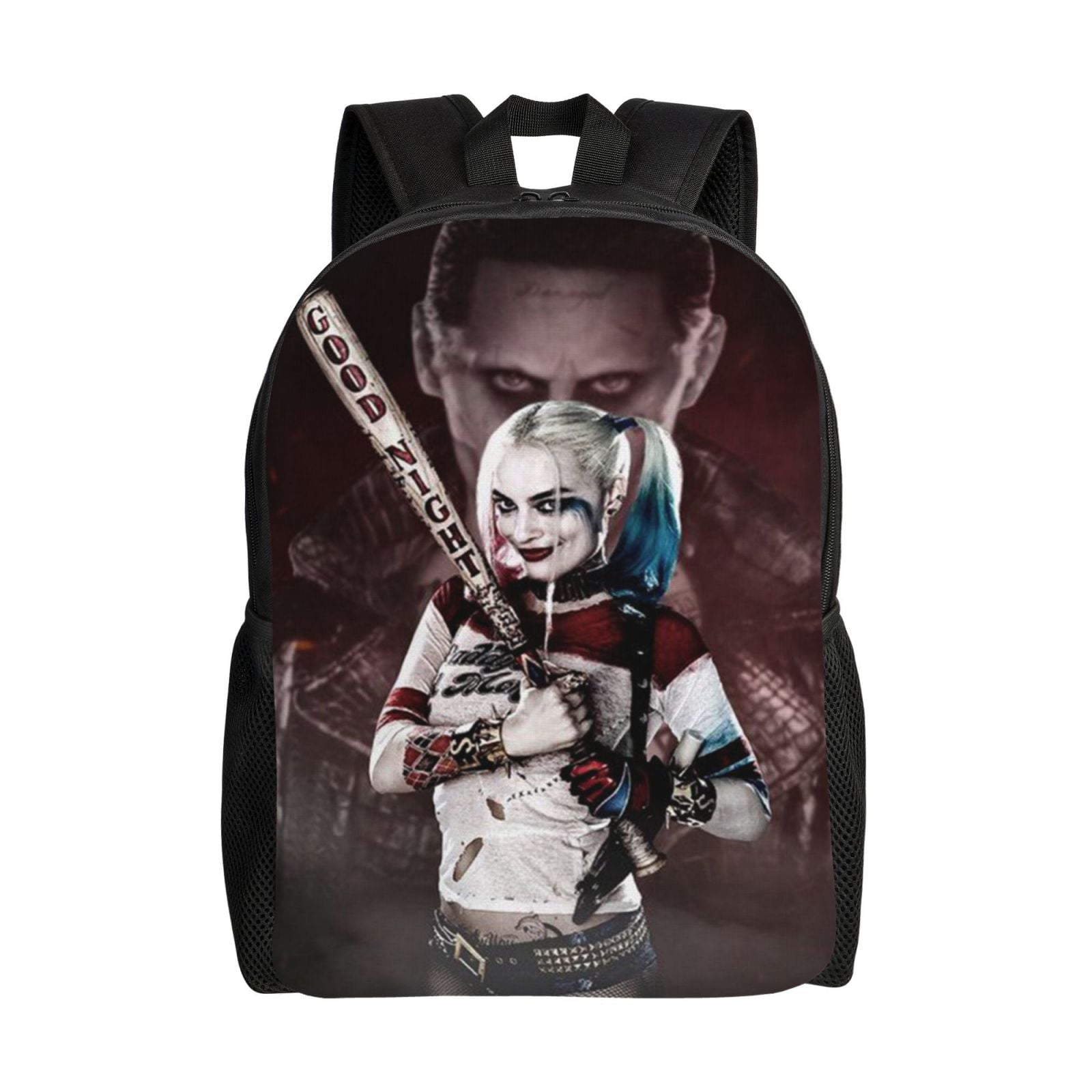 Harley Quinn Joker Backpack Lightweight Unisex Basic Daypack Bookbag ...