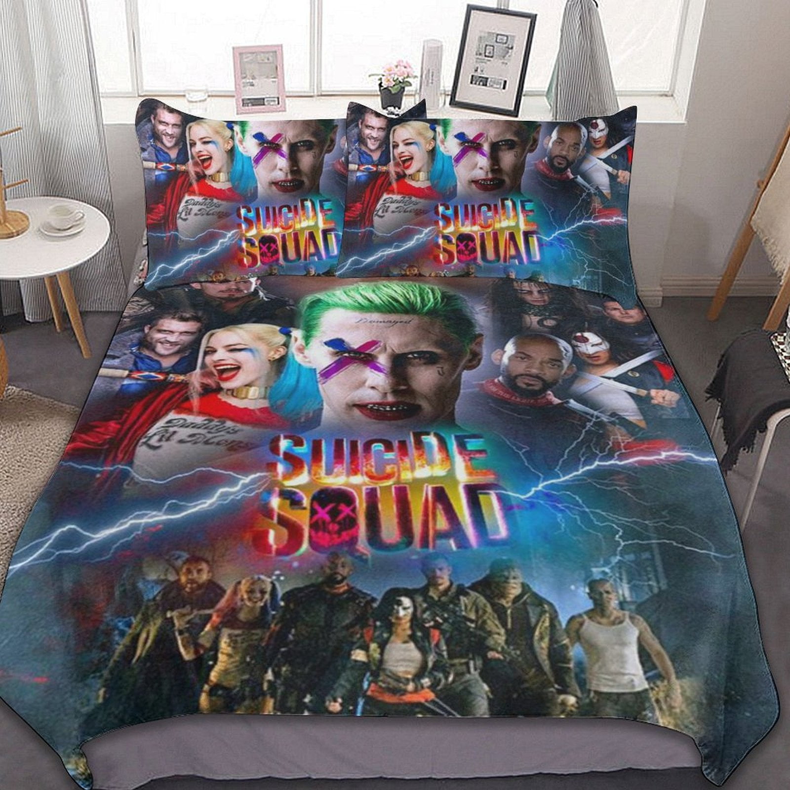 Harley Quinn Joker Film 3 Pieces Bedding Sets Comfortable Soft ...