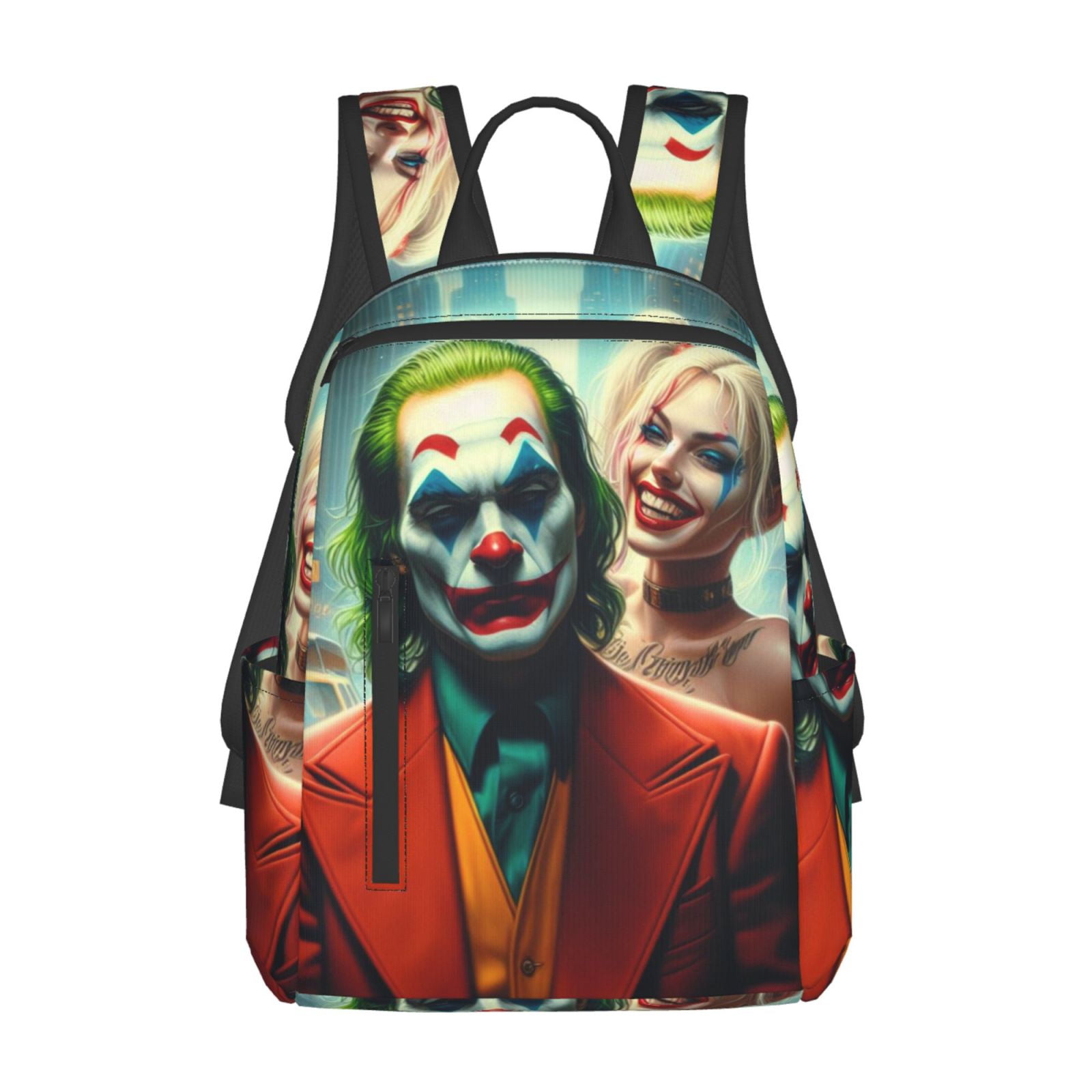 Harley Quinn Joker Film Backpack Student School Bag Bookbag Satchel ...
