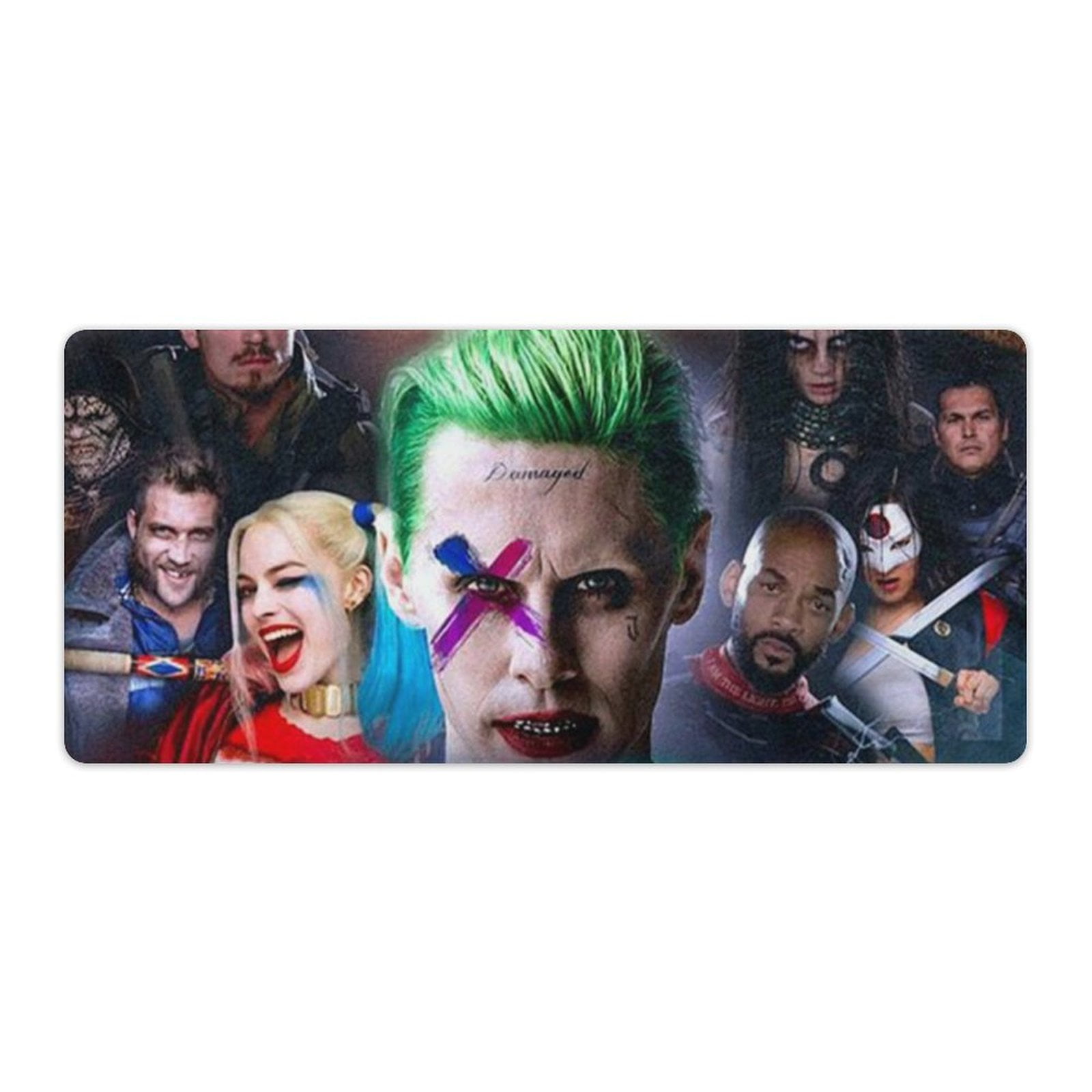 Harley Quinn Joker Film Mouse Pad Extended Gaming No-sliped Large Desk Mat Stitched Edge ...