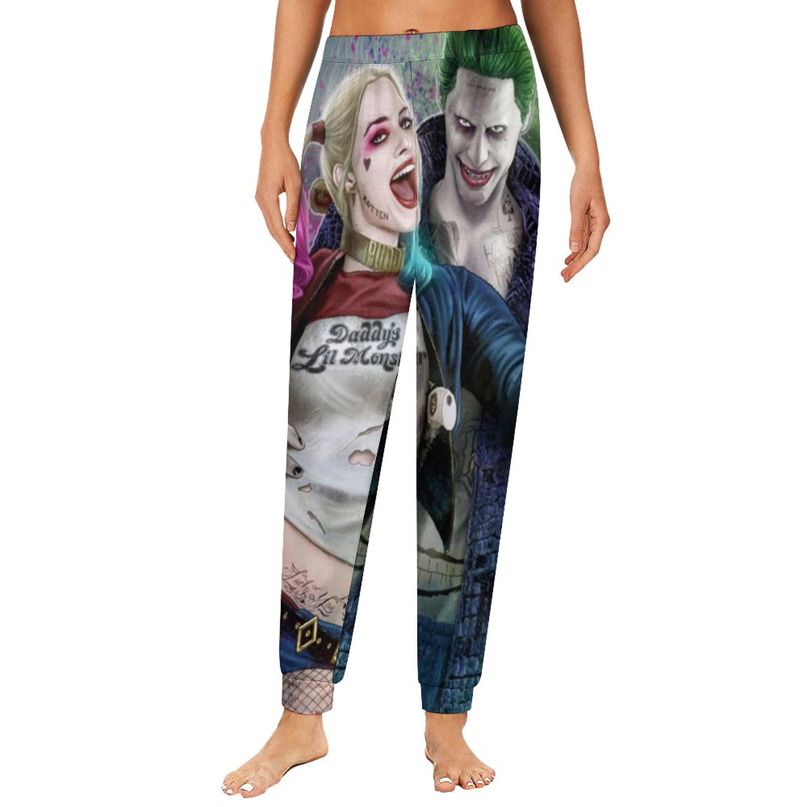 Harley Quinn Joker Film Pajama Bottoms for Women Novelty Lounge Daily ...