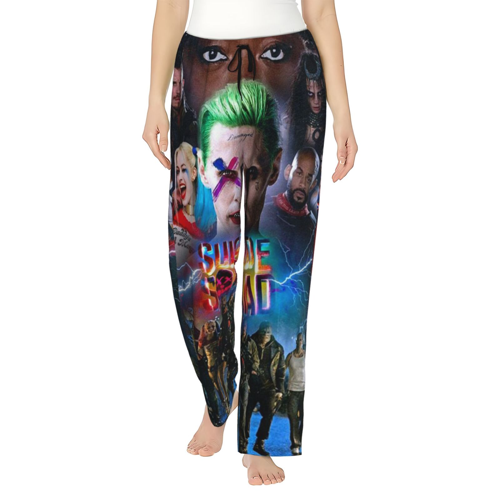 Harley Quinn Joker Film Women's Pajama Pants With Pockets Lounge Daily ...