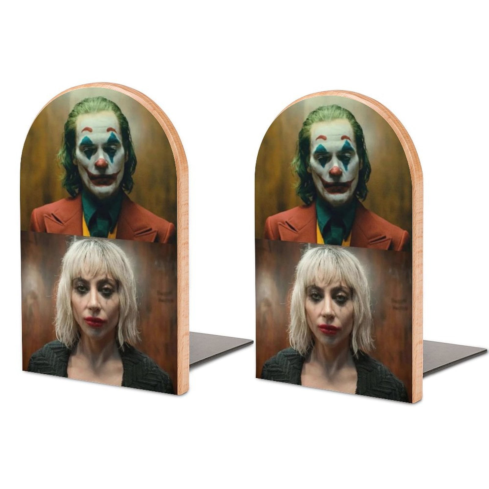 Harley Quinn Joker Folie A Deux Bookends Wood Book Divider Decor ...