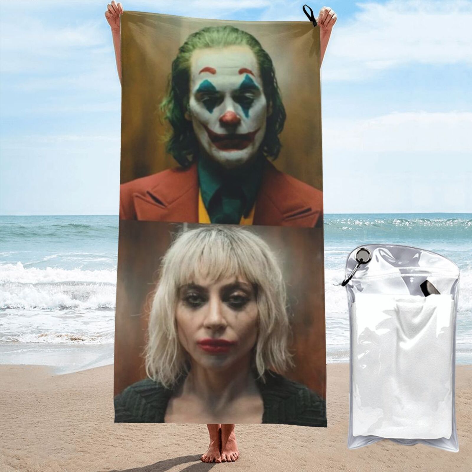 Harley Quinn Joker Folie a Deux Quick Dry Bath Towel Lightweight Soft ...