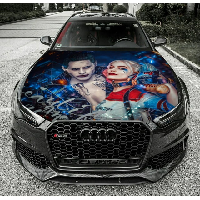 Harley Quinn Joker Hood Wrap Vinyl Graphic Decal Sticker Wrap Car or ...