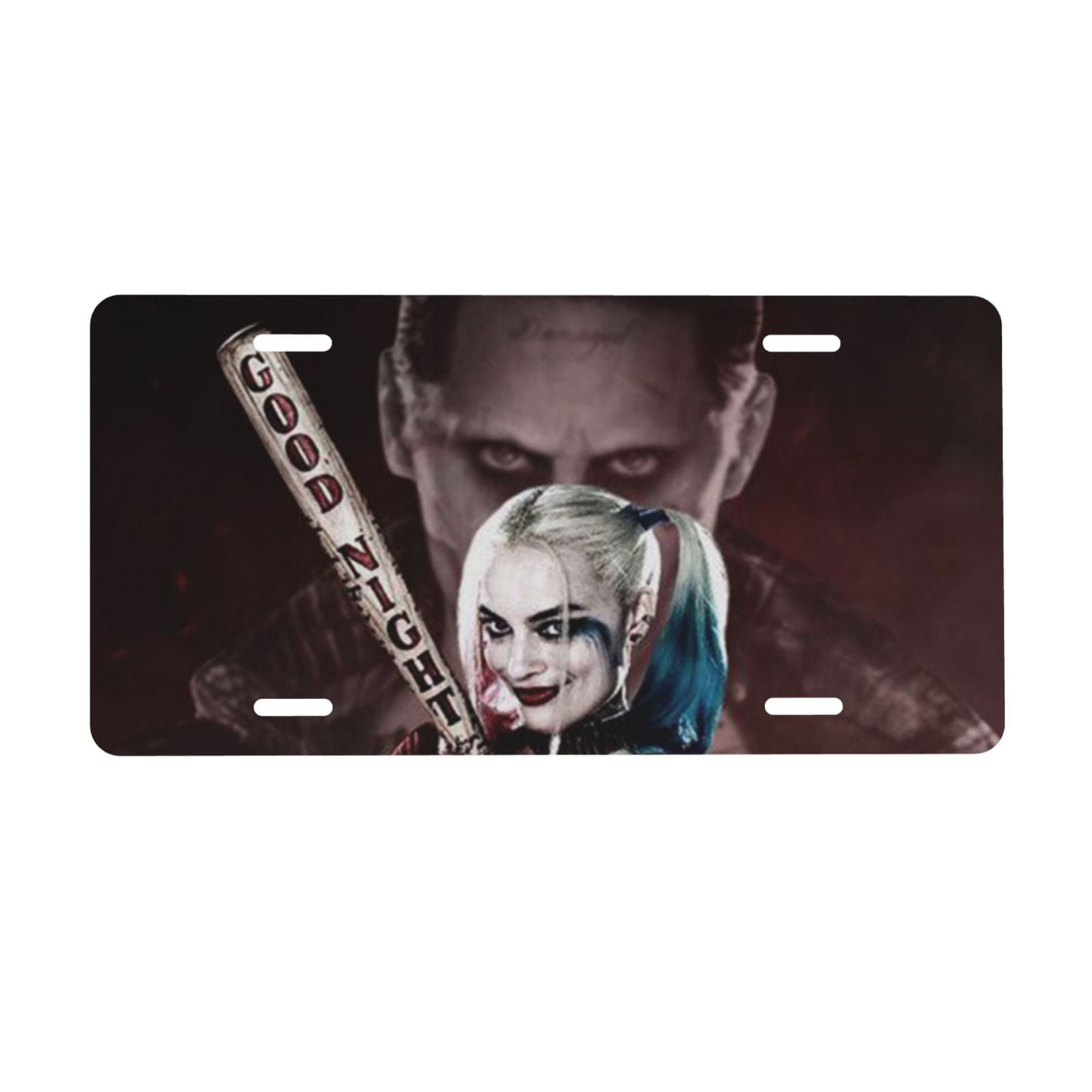 Harley Quinn Joker License Plate Cover Aluminum Novelty Vanity Tag ...