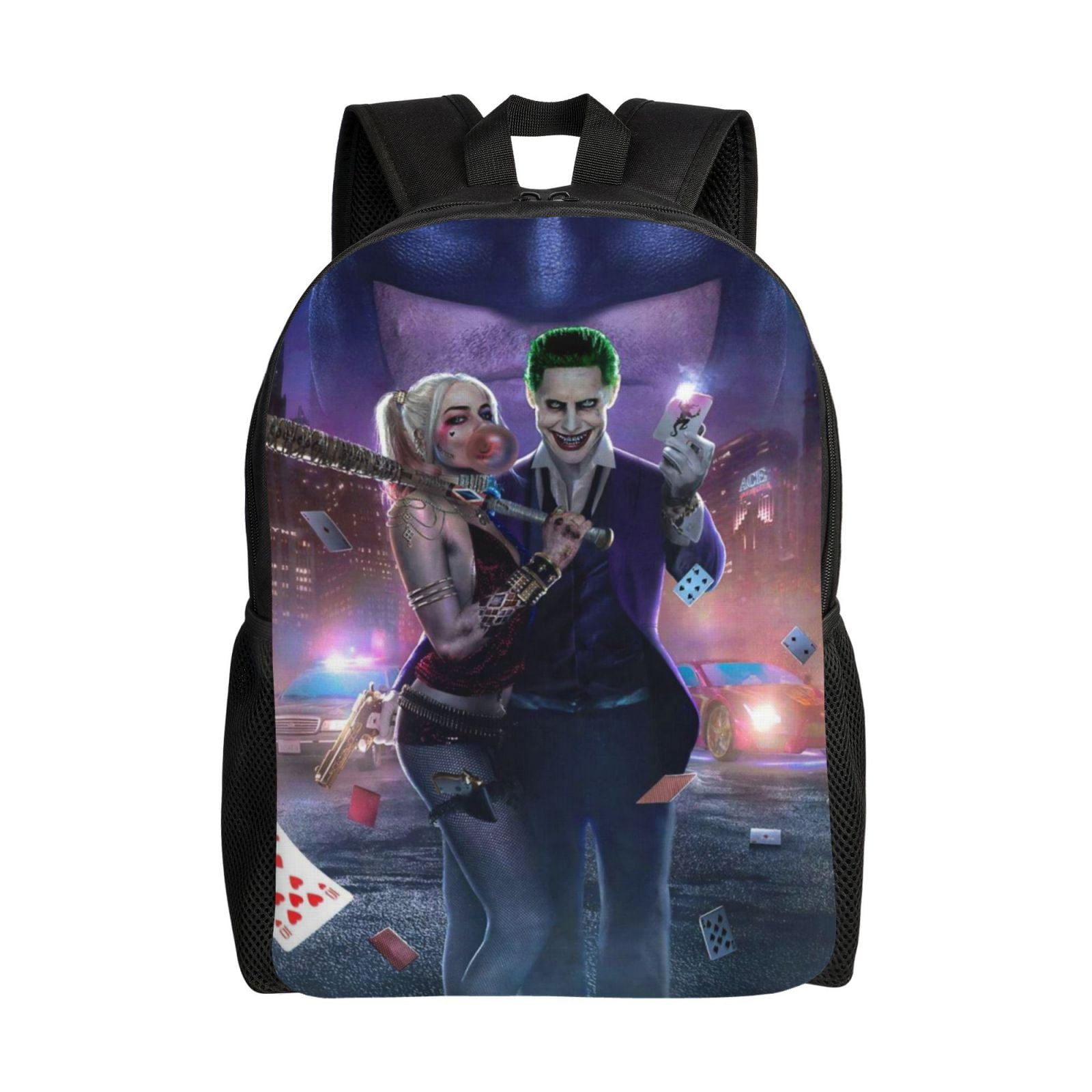 Harley Quinn Joker Poster Backpack Lightweight Unisex Basic Daypack ...