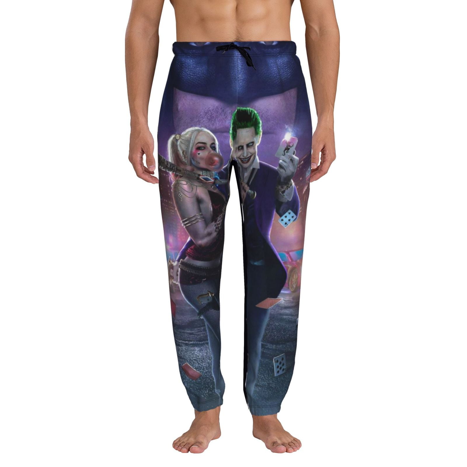 Harley Quinn Joker Poster Mens Sweatpants Joggers Track Pants Casual ...