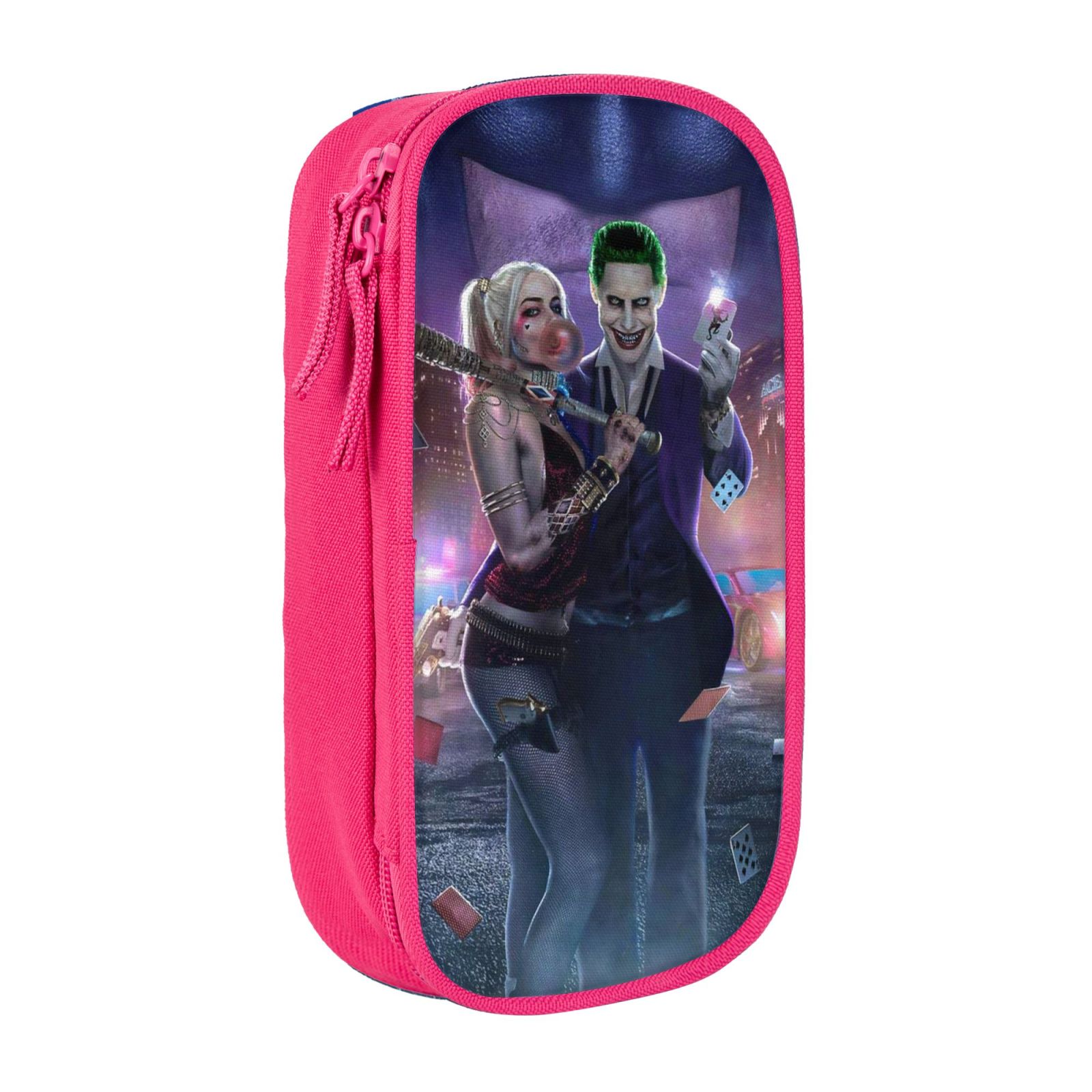 Harley Quinn Joker Poster Pencilcase Large Capacity Pencase Double ...