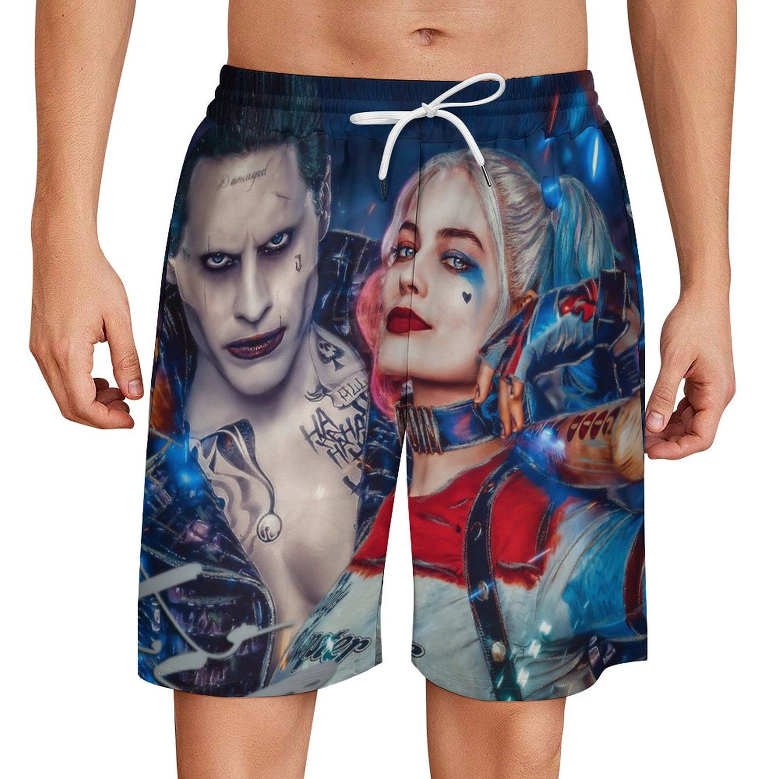 Harley Quinn Joker Short Sweatpants Summer Daily Cozy Lounge Shorts 3D ...