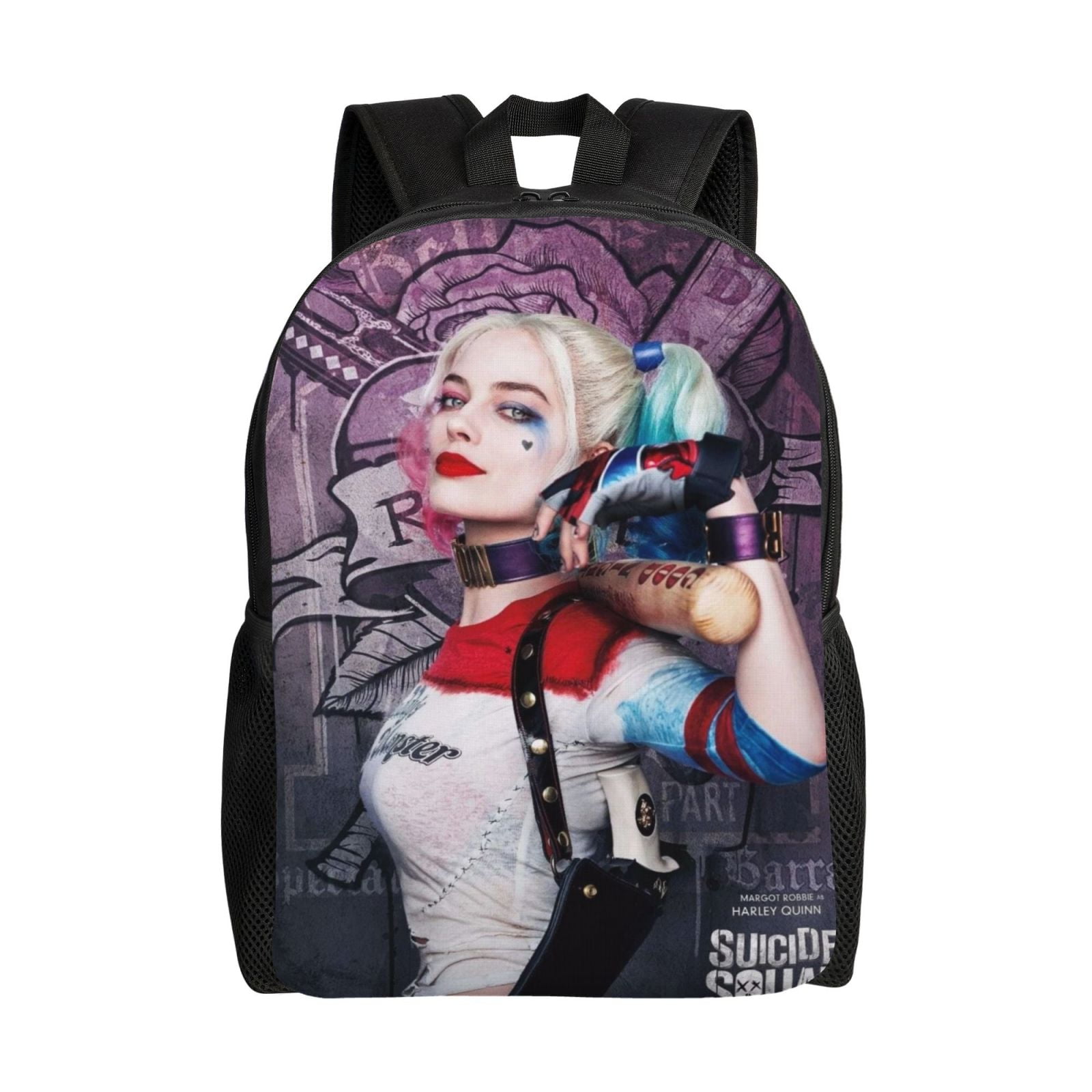 Harley Quinn Poster Backpack Lightweight Unisex Basic Daypack Bookbag ...